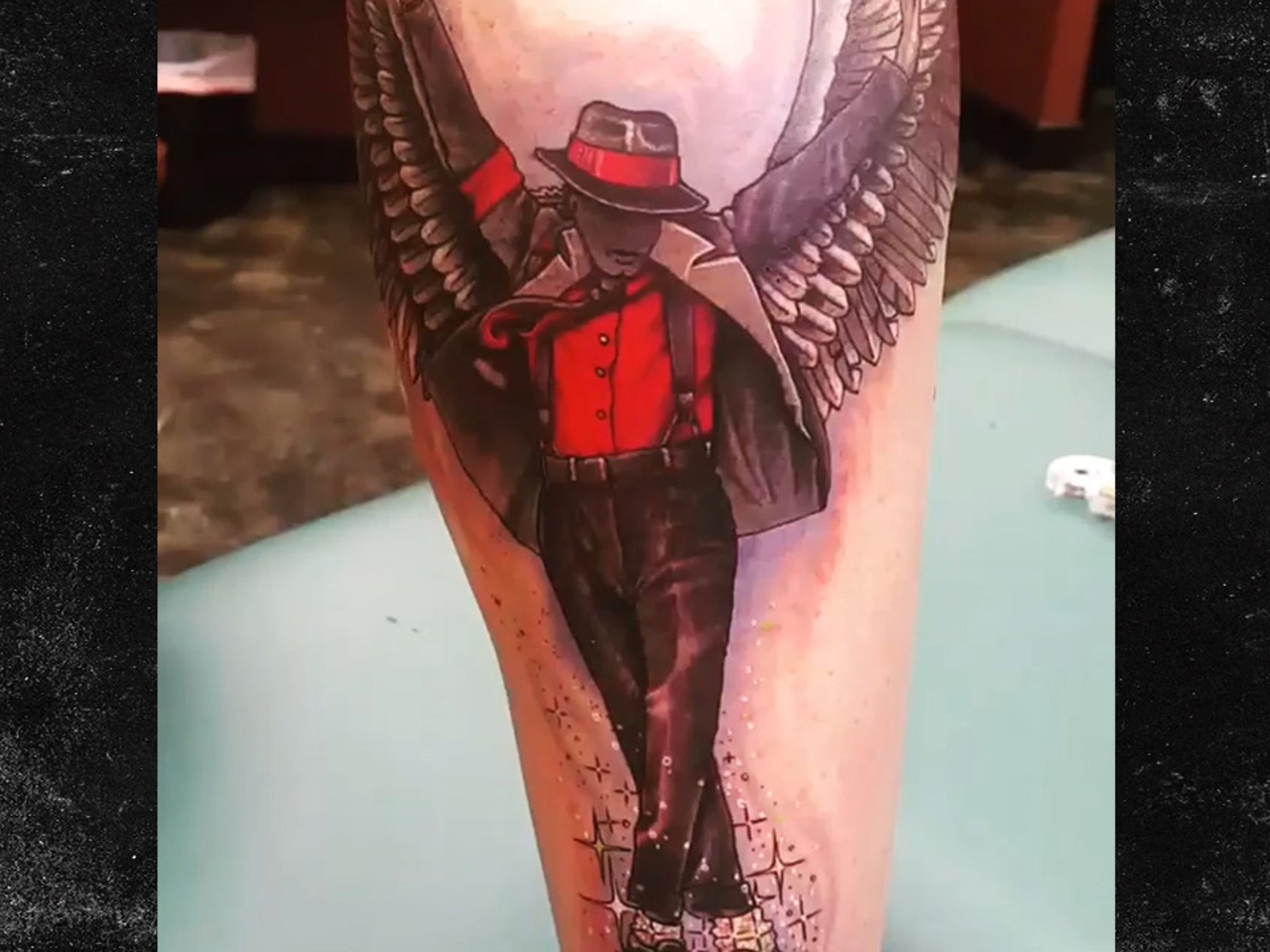 Prince Jacksons Giant Chest Tattoo Misspelled Tattoo
