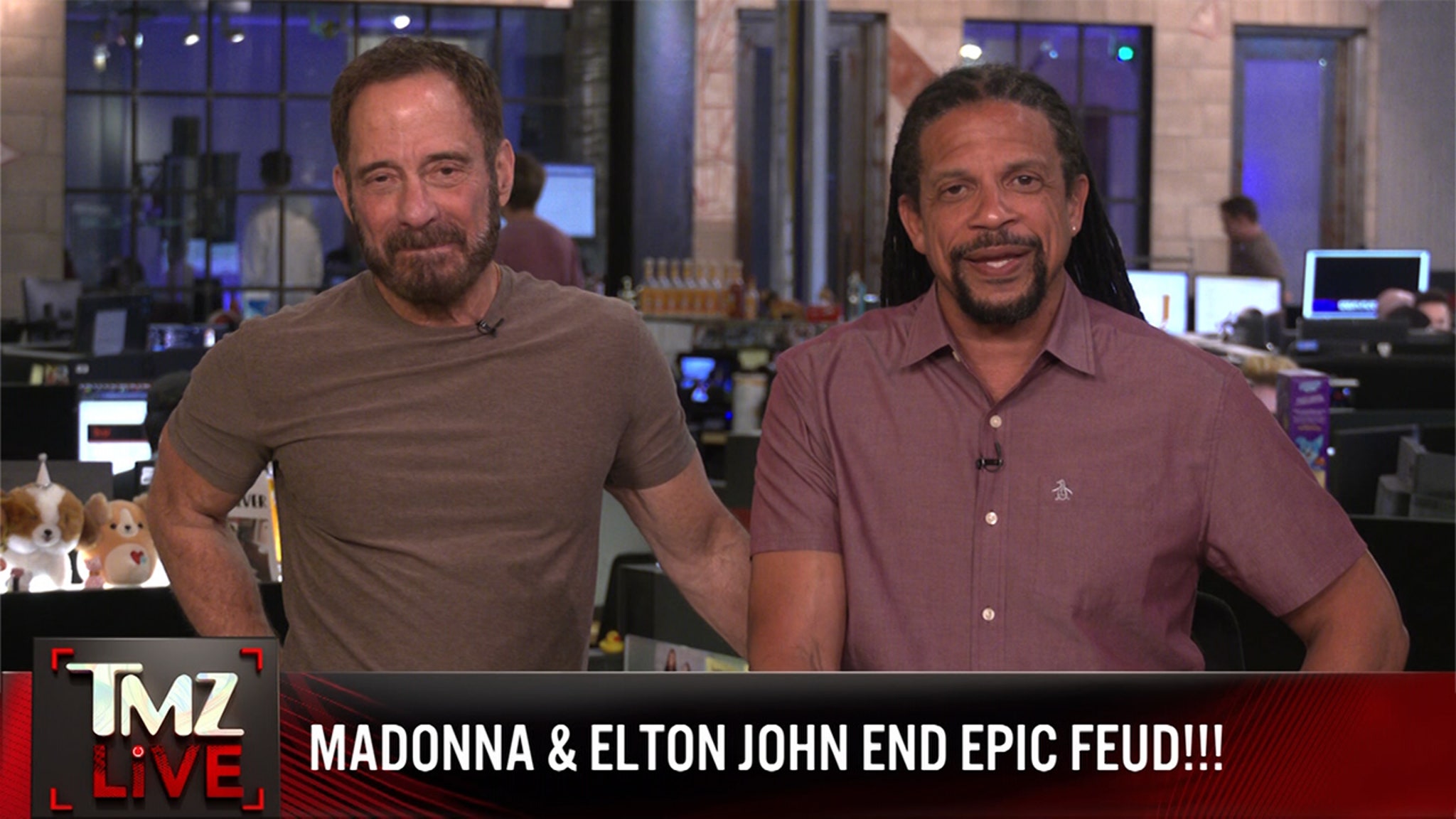 Madonna and Elton John Squash Beef