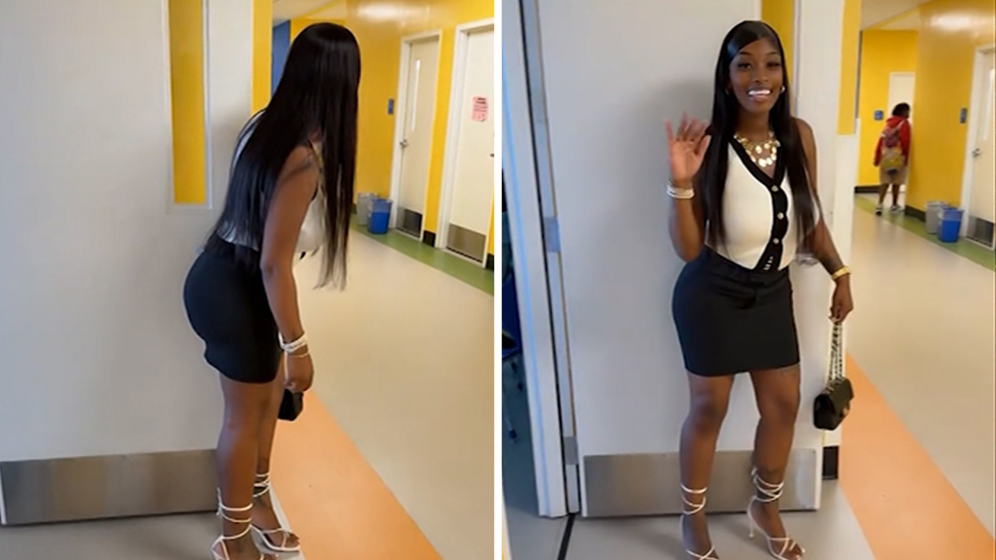 Viral 'Teacher Bae' Wears Outfit Deemed Controversial by Critics