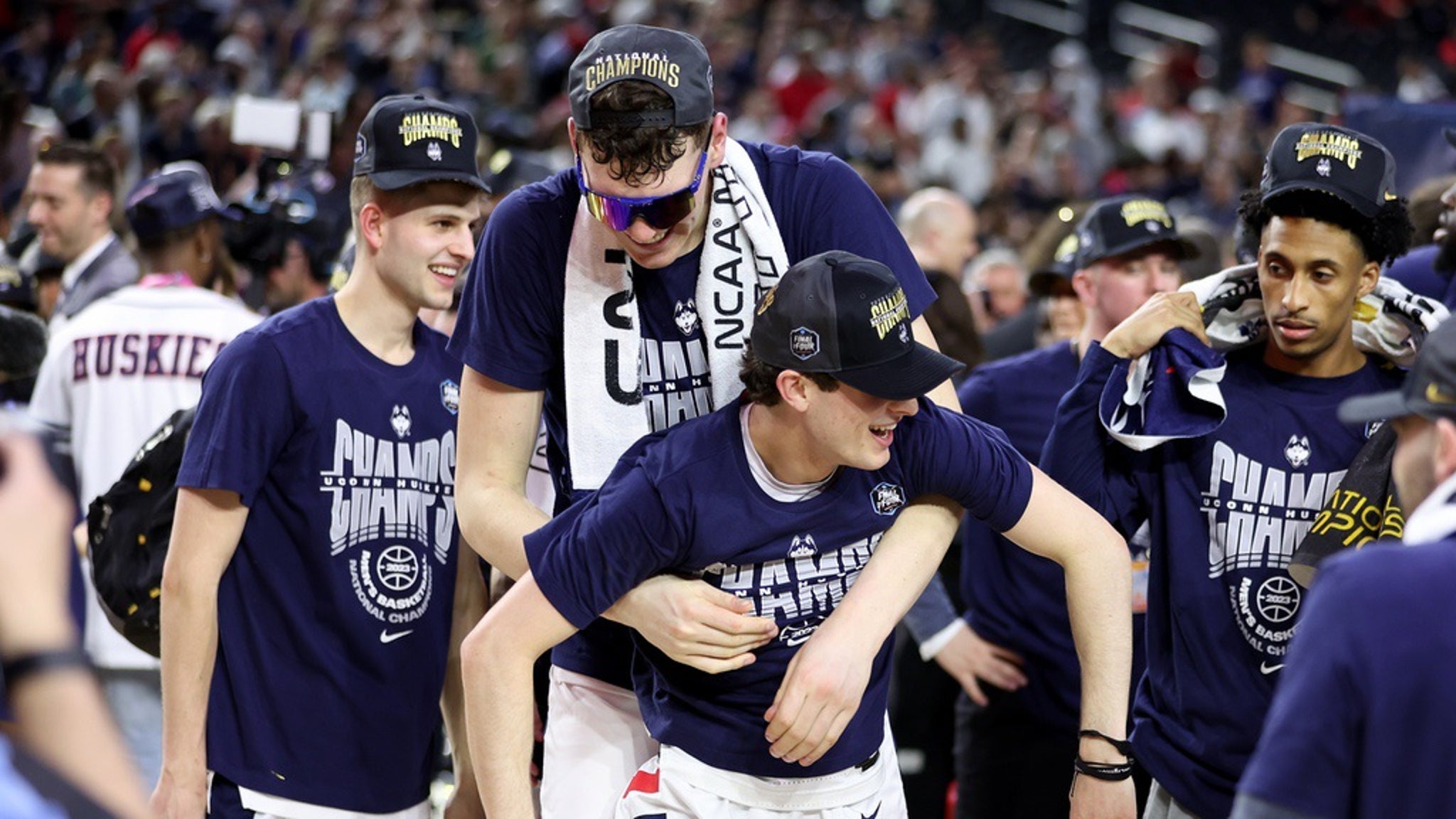 UConn Celebrates NCAA Championship Win