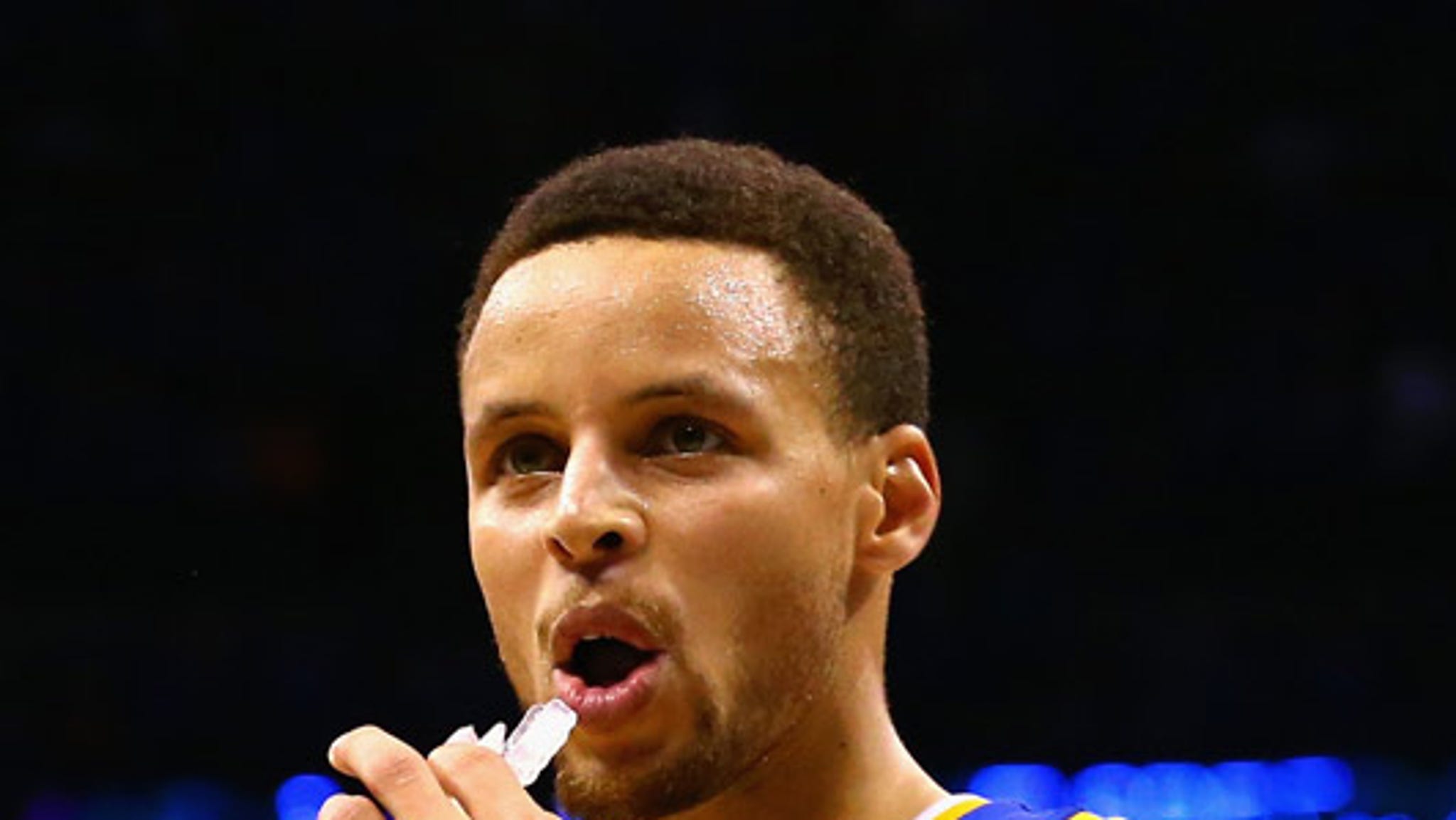 Steph Curry Can't Figure Out How To Use A Mouth Guard