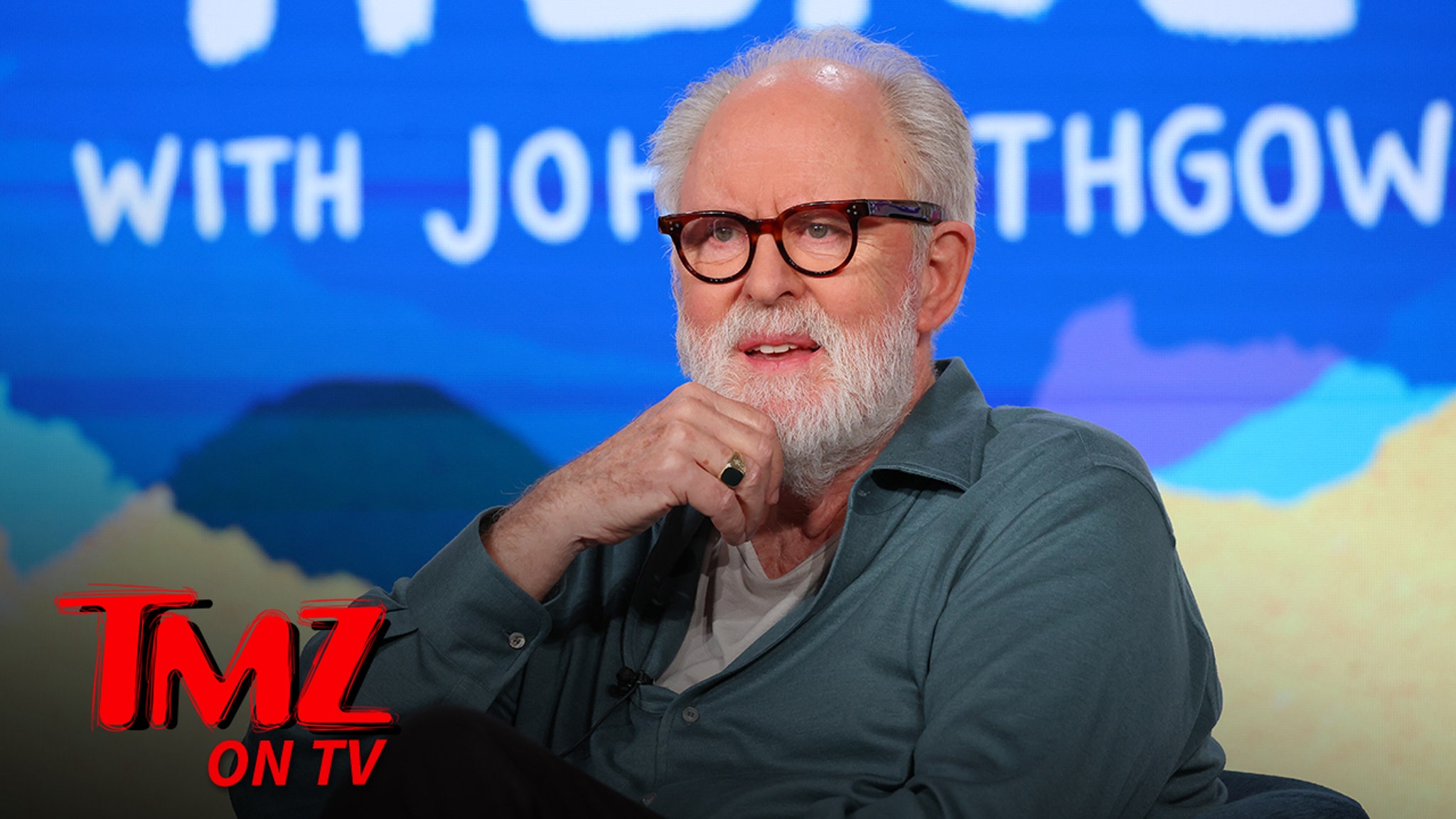 First Look: John Lithgow Transforms Into Dumbledore on Harry Potter Set ...