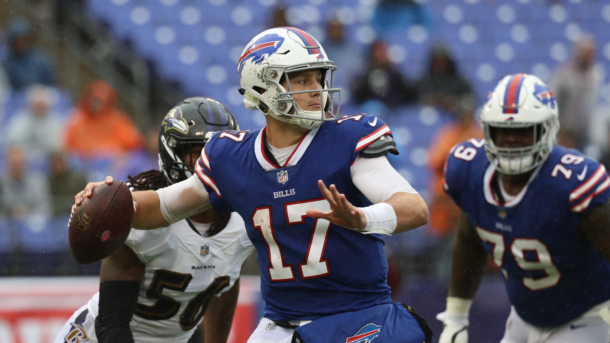 Josh Allen on the Field