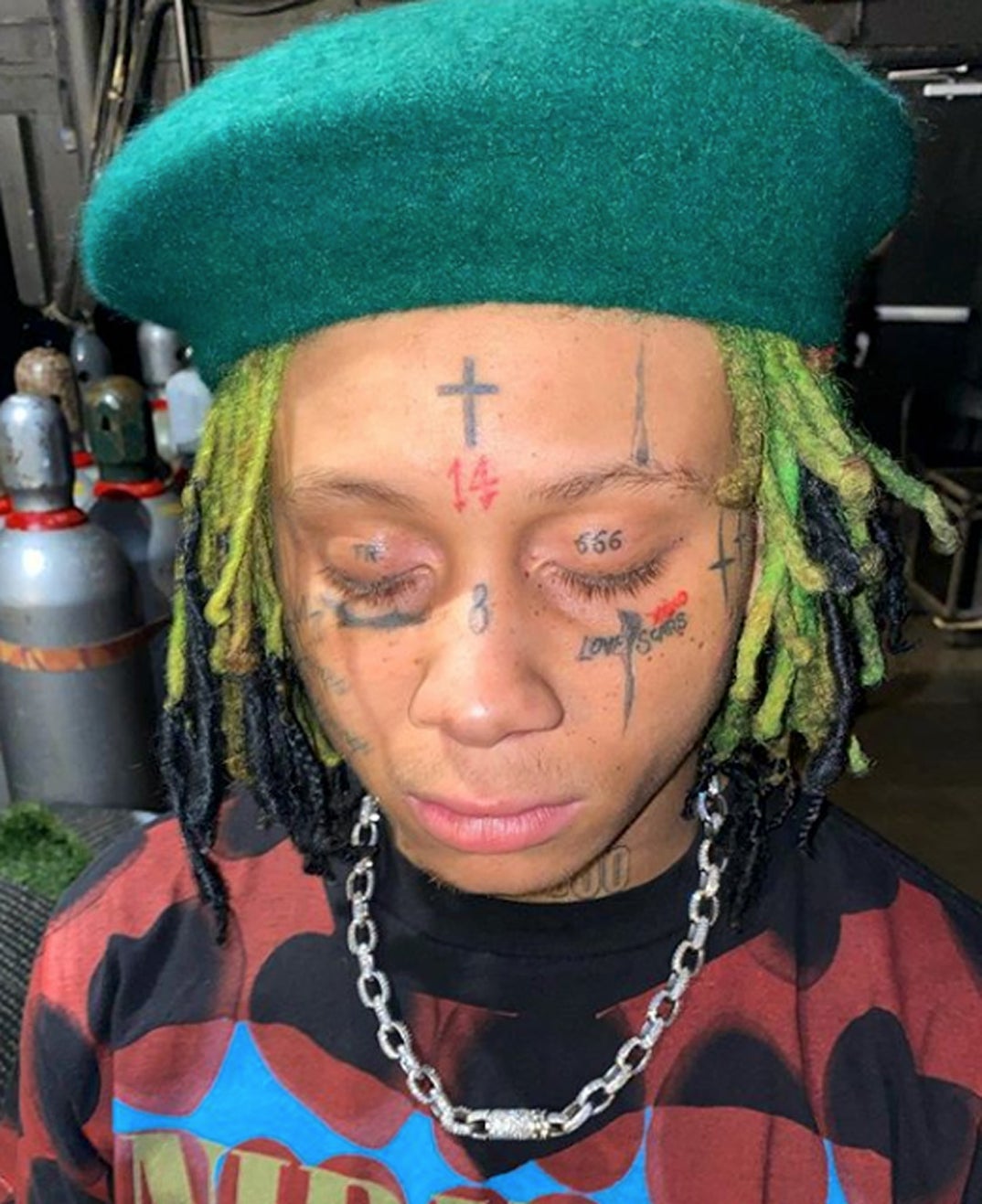 Trippie redd face tattoos - Bronctattooaus.com