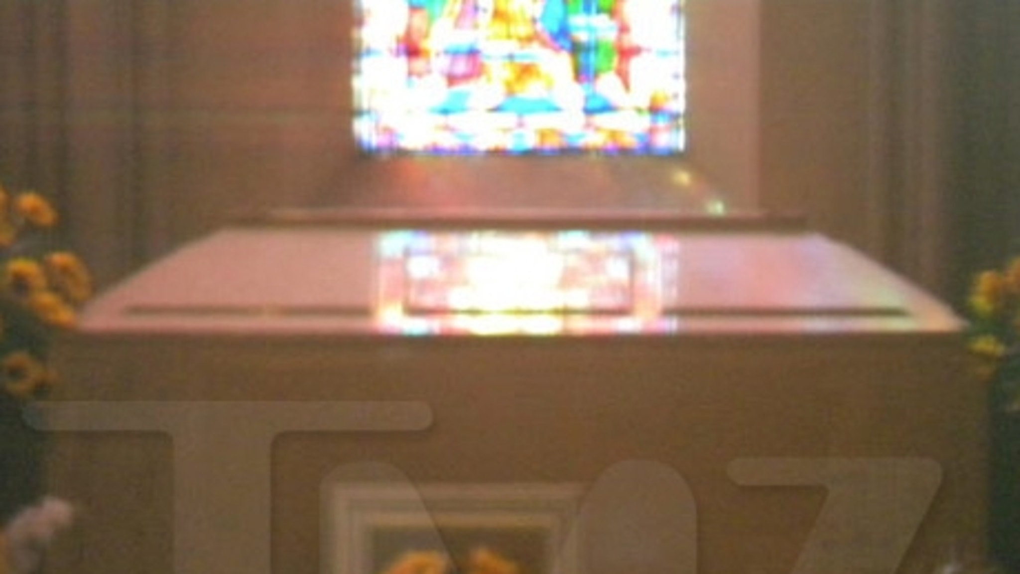 Michael Jackson's Tomb With Sunflowers