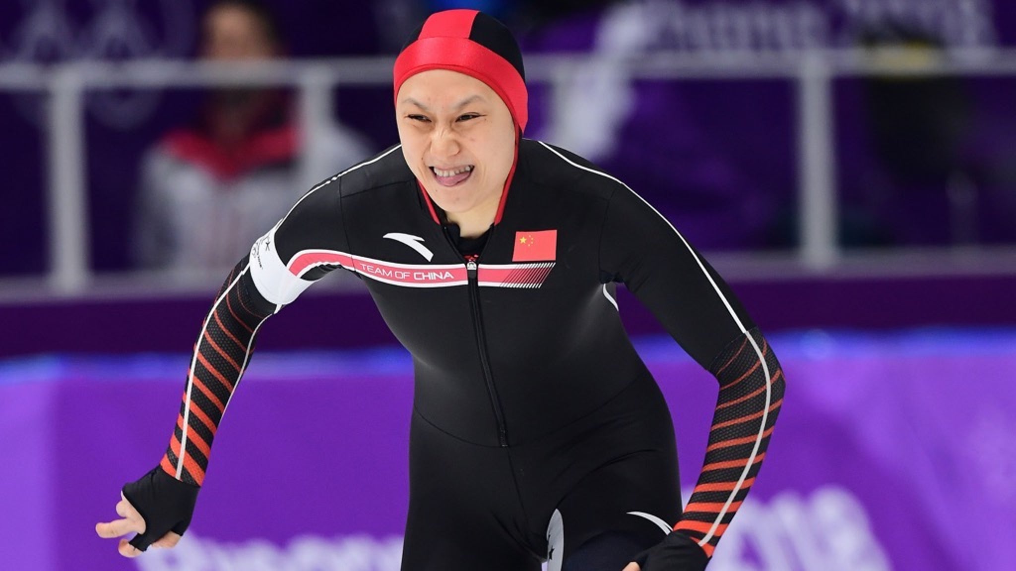 Olympic Speed Skating Funny Faces
