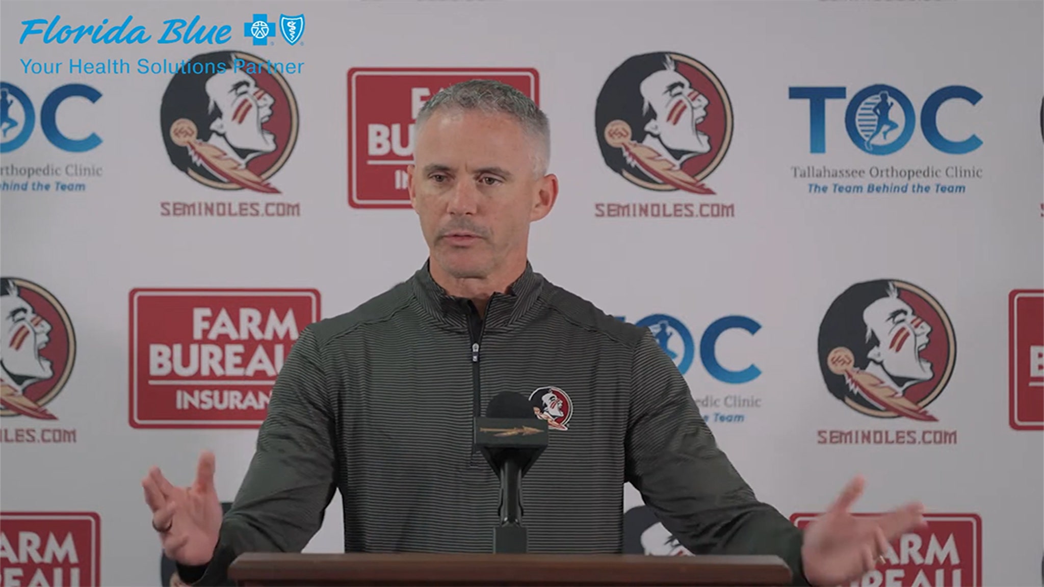 Coach Mike Norvell Sends Out Prayers To Freshman Ethan Pritchard After ...