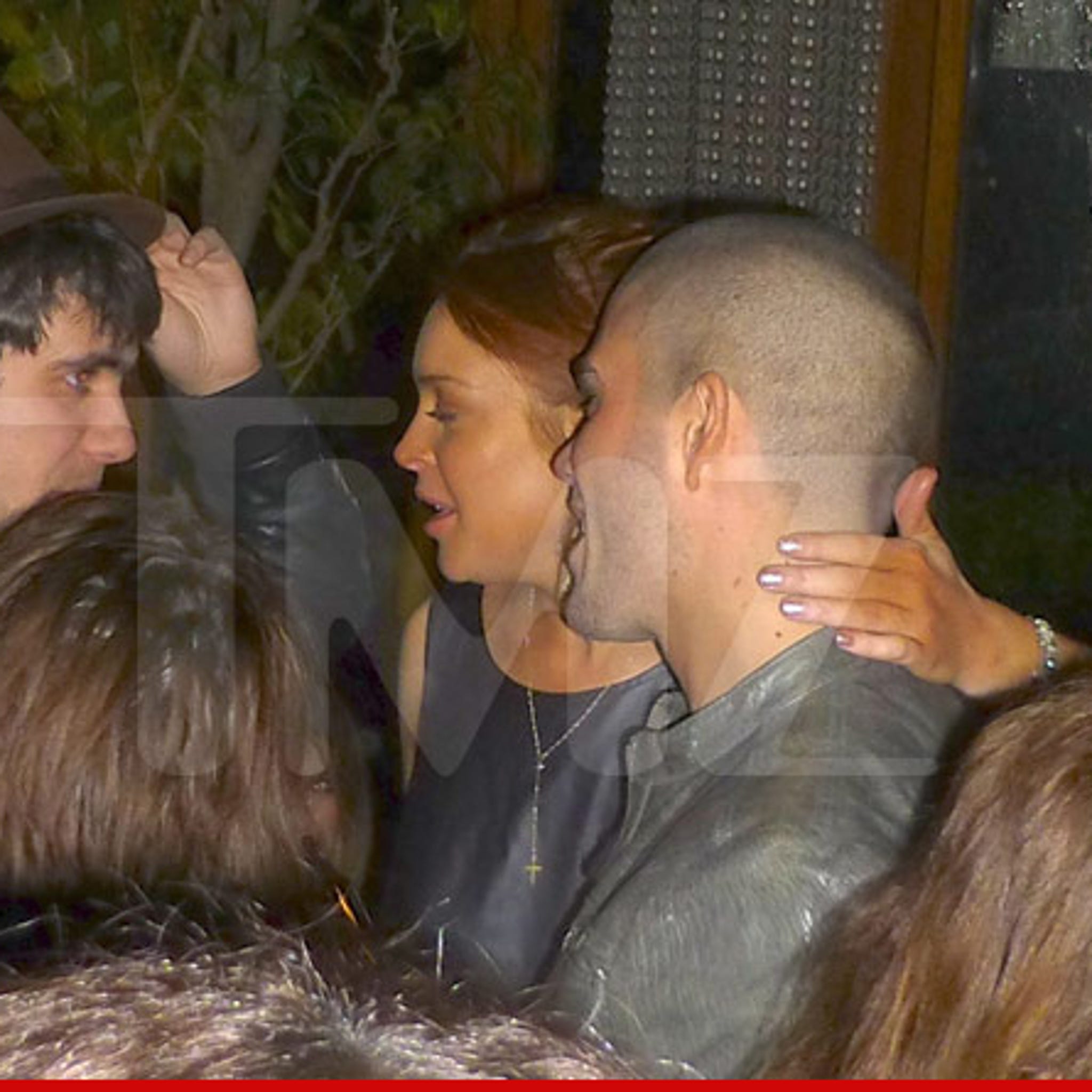 Max George And Lindsay Lohan Kissing