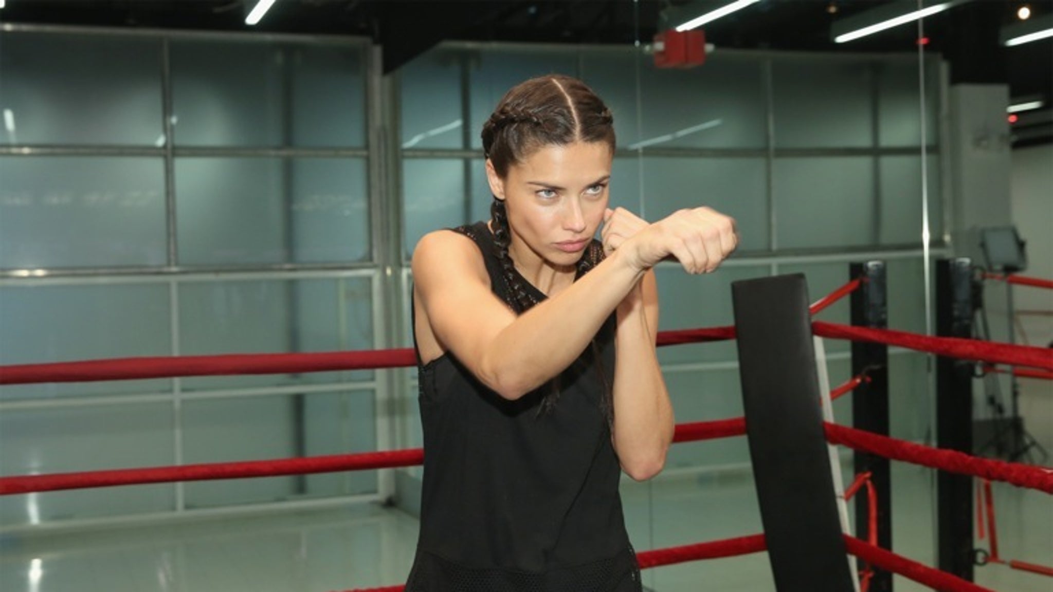 Adriana Lima's Sexy Boxing Session