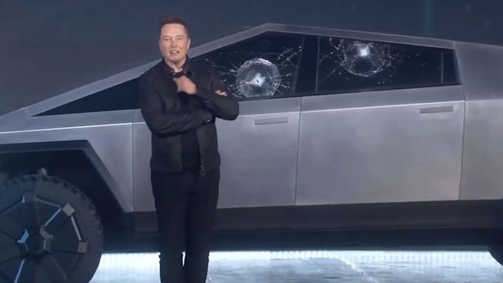 Elon Musk's Tesla Truck Unveiling Goes Awry with Shattered Glass
