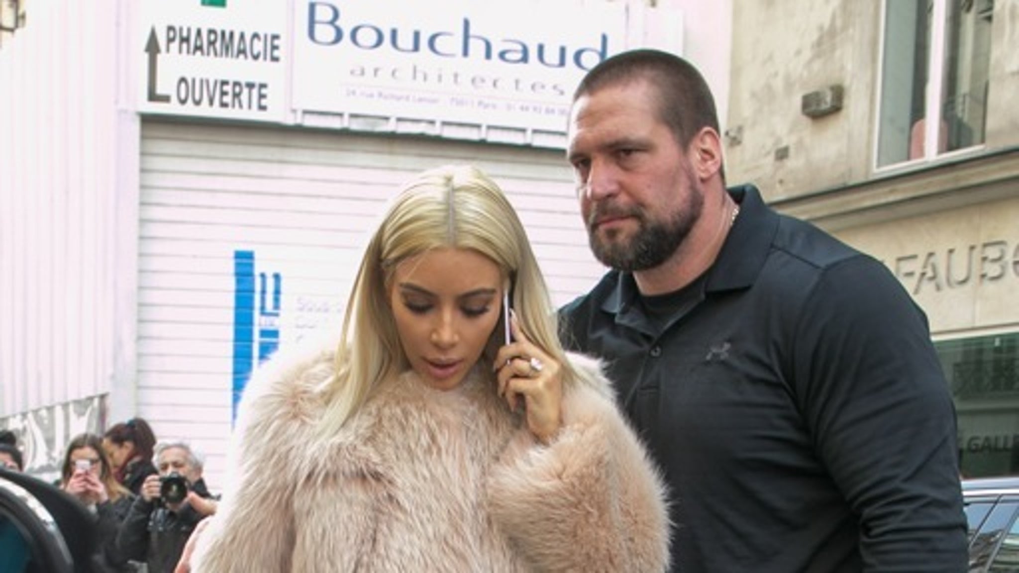 Kim Kardashian and Bodyguard Pascal Duvier -- Together Photos