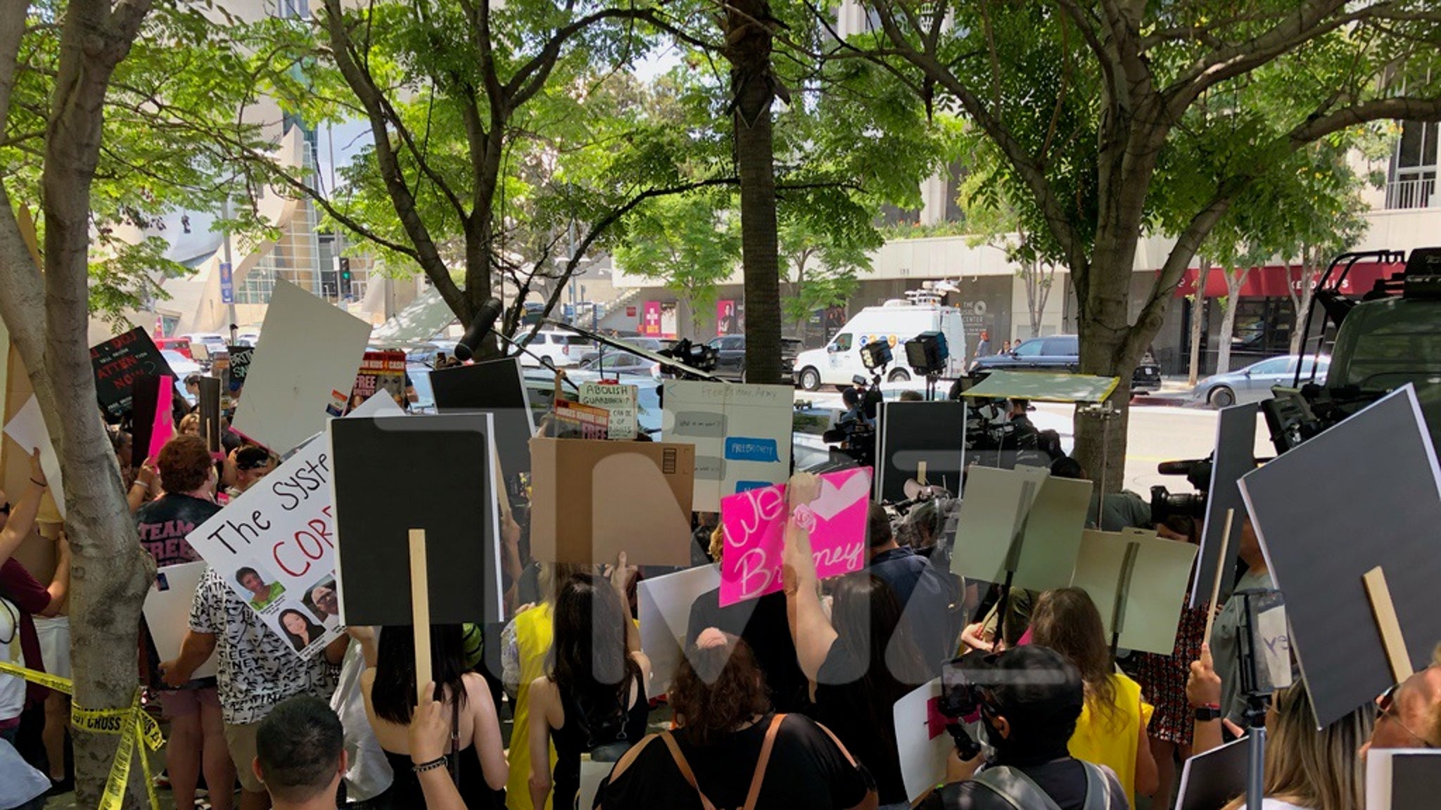 Free Britney Protesters Outside Of Court