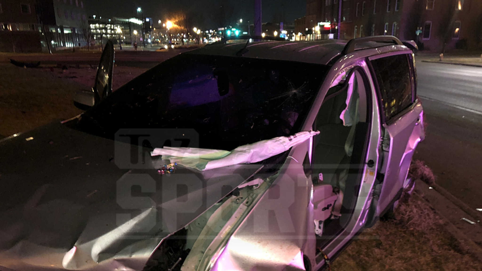 Demaryius Thomas -- The Gnarly Crash Scene