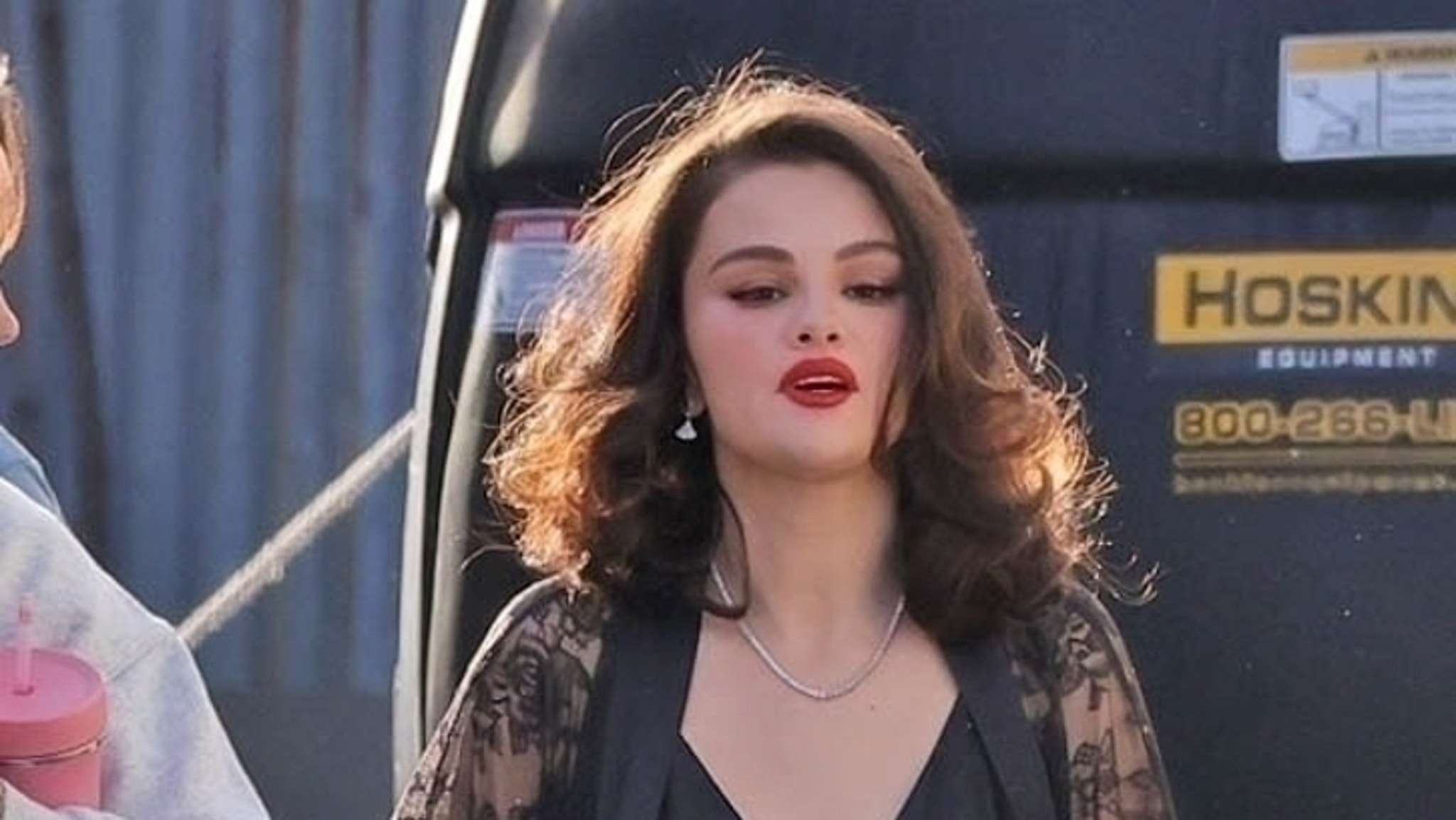 Selena Gomez & Benny Blanco Shooting New Music Video In Lingerie