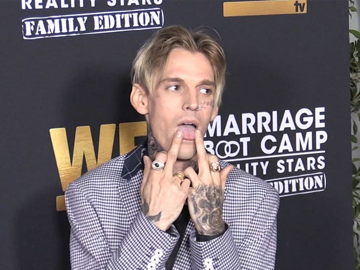 Aaron Carter Gets Neck Tattoo ... Wants the Full Tyson