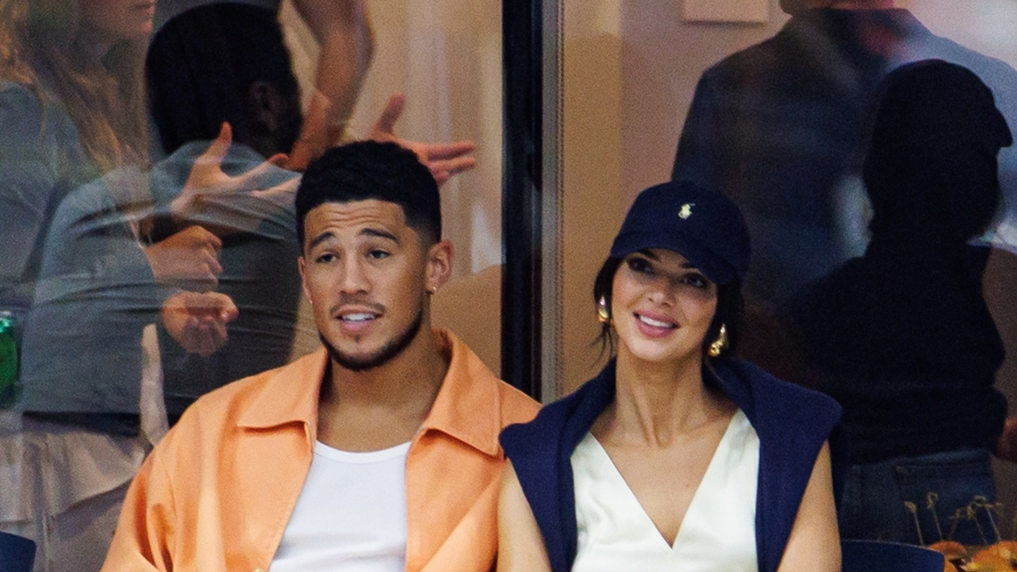 Kendall Jenner and Devin Booker -- PDA at U.S. Open