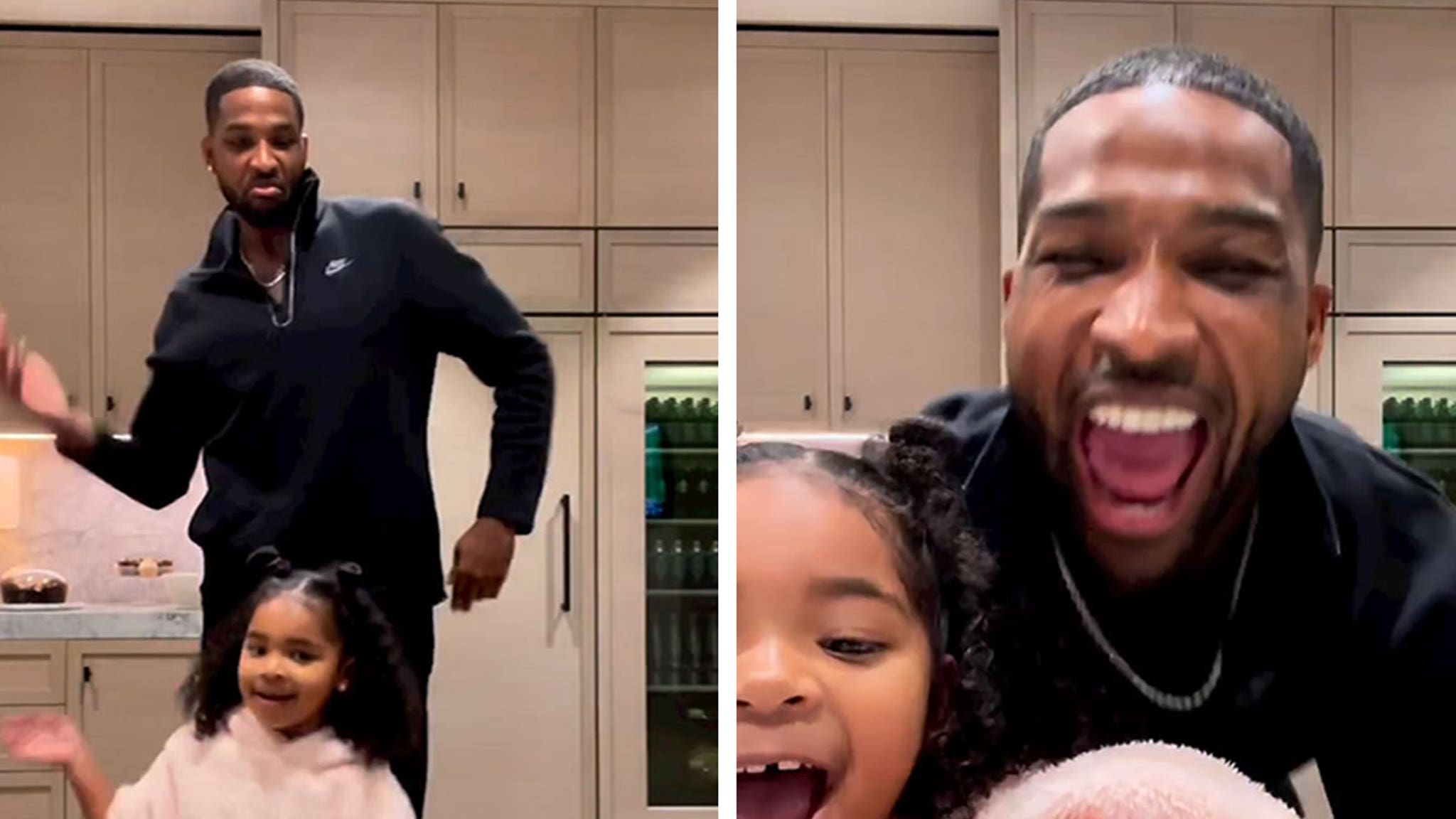 Tristan Thompson Dances With Daughter True To Celebrate Holidays
