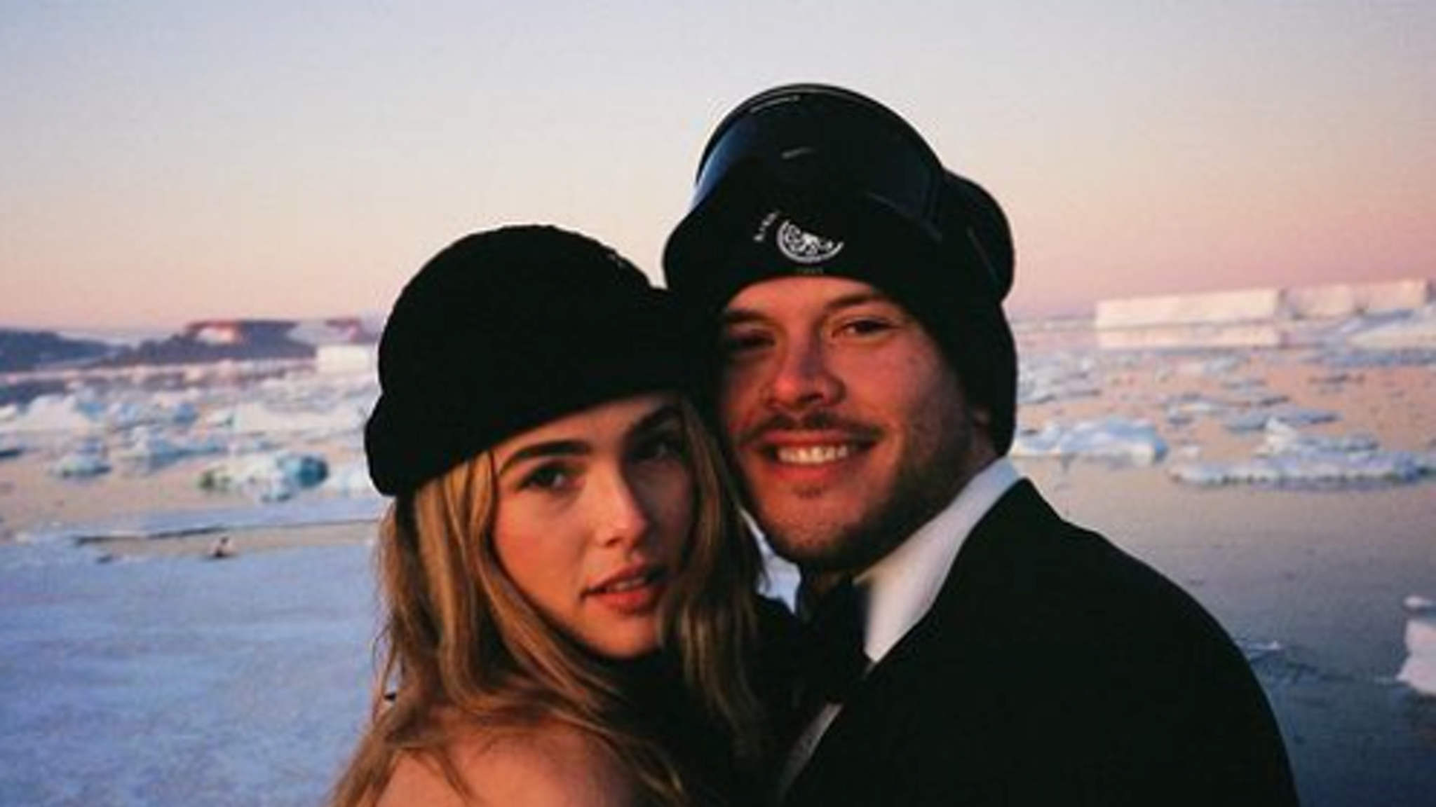 Zoey Deutch And Lewis Hamilton In Antarctica