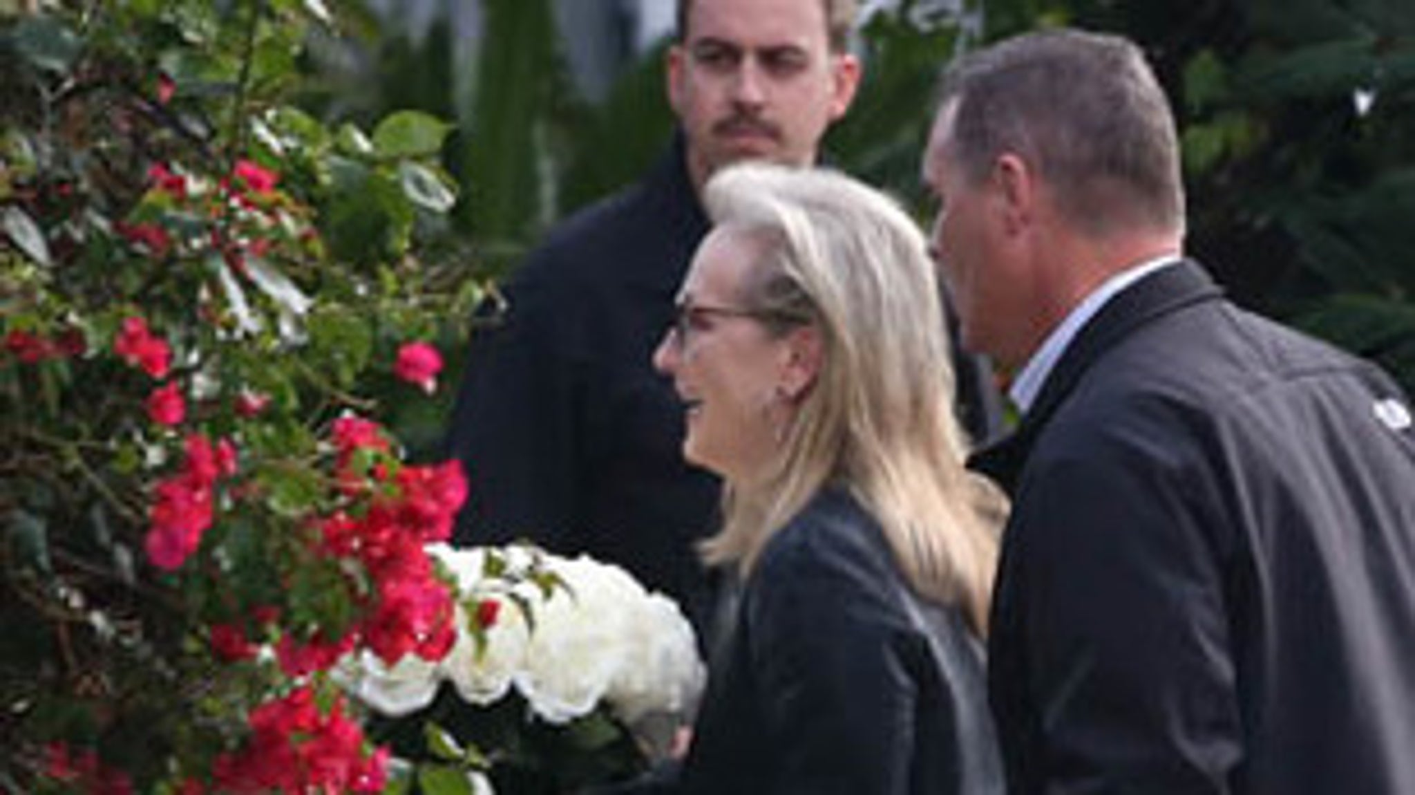 Stars arrive to Carrie and Debbie's Private Service