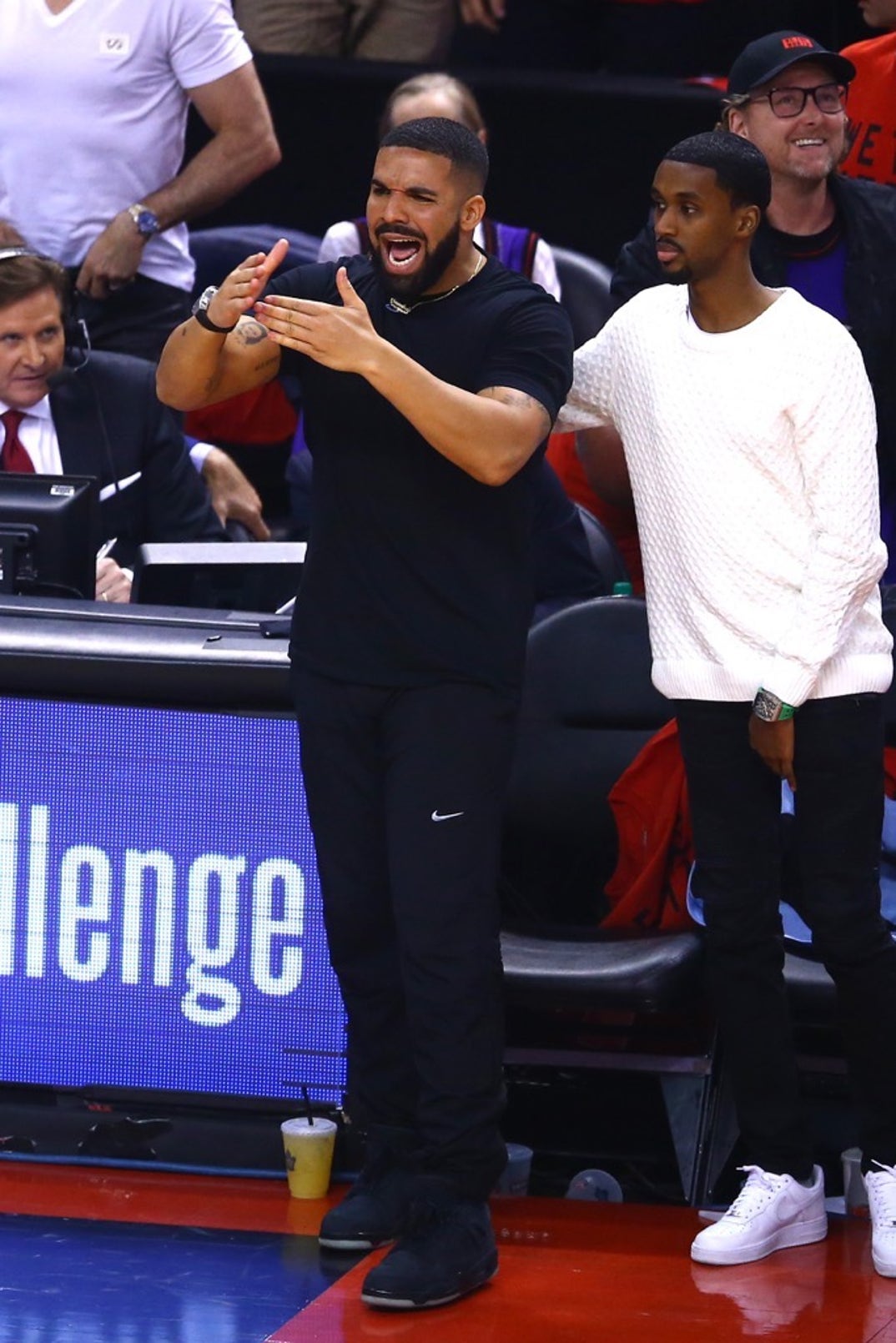 Drake's Courtside Antics During the NBA Finals