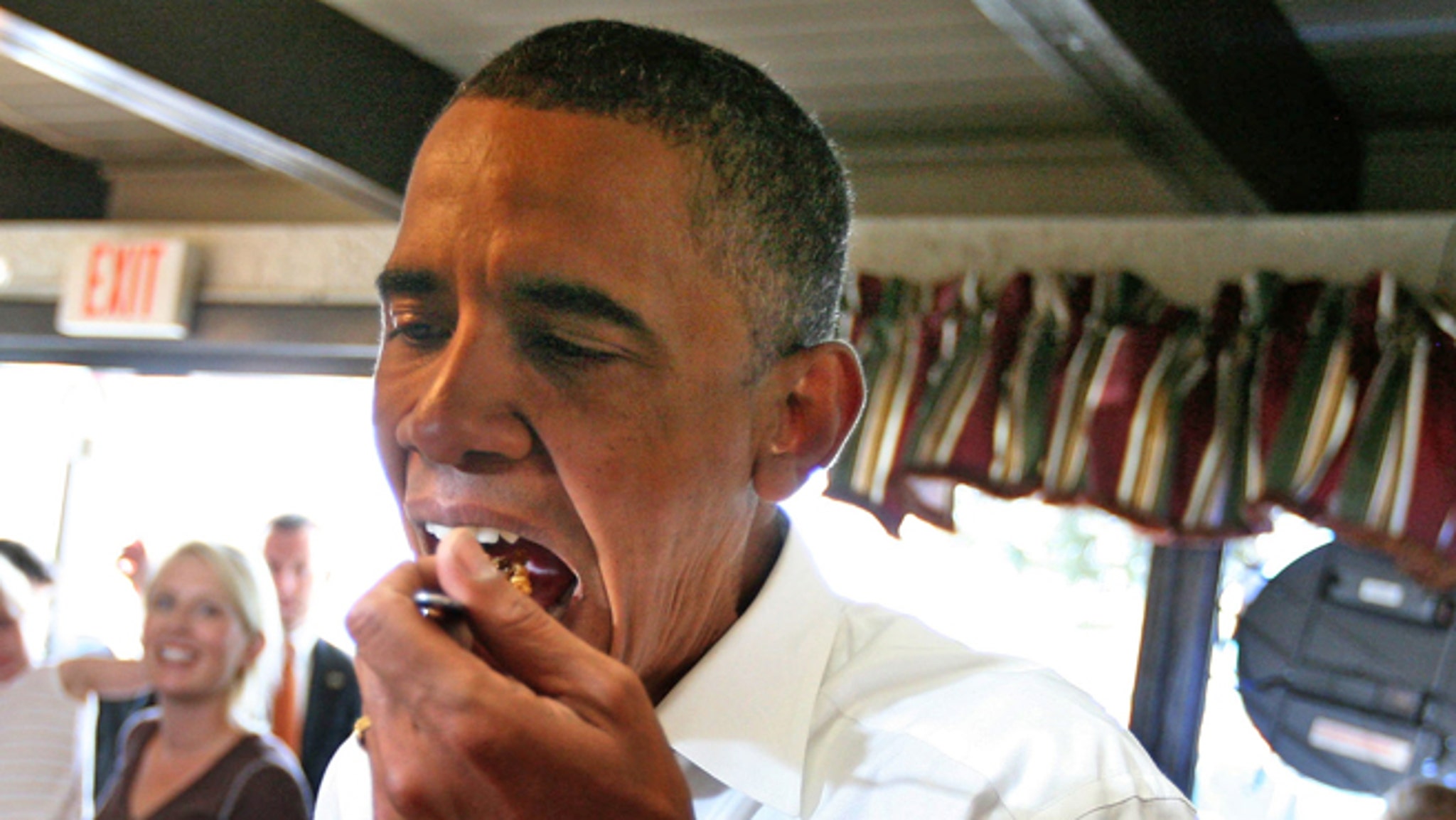 Barack Obama Eating -- The Famished Photos