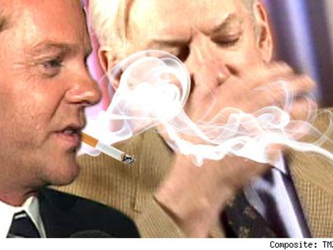 Kiefer Sutherland Smoking