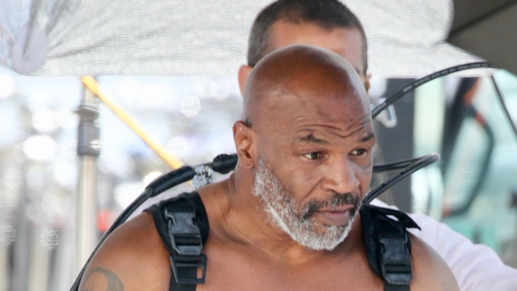 Mike Tyson -- Ripped Beach Shoot