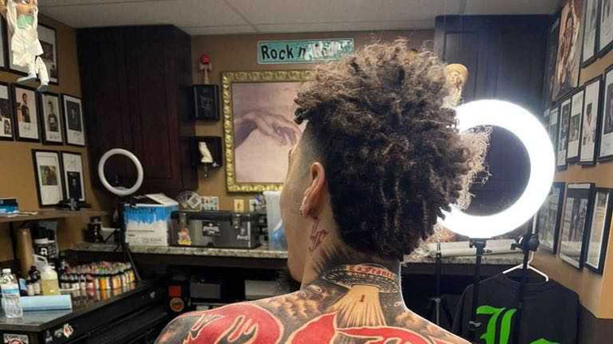 Lamelo Ball's Back Tattoo