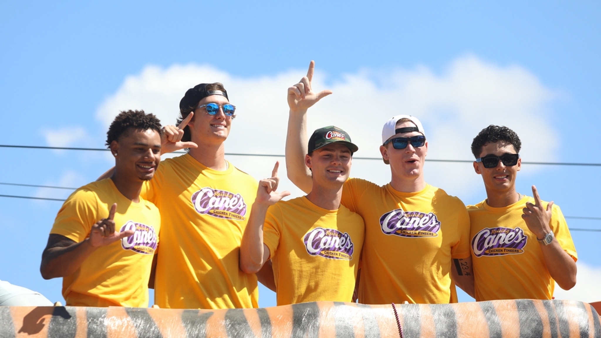 LSU Baseball Team At Raising Cane's