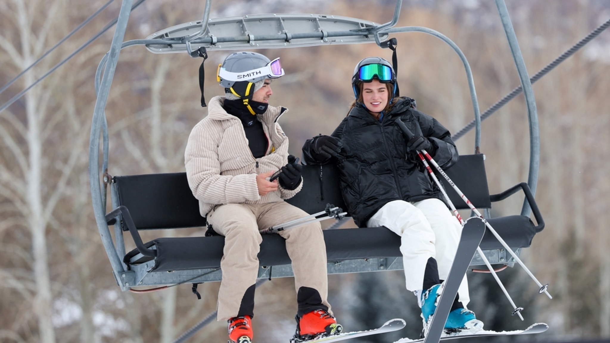 Joe Jonas And Stormi Bree Skiing In Aspen