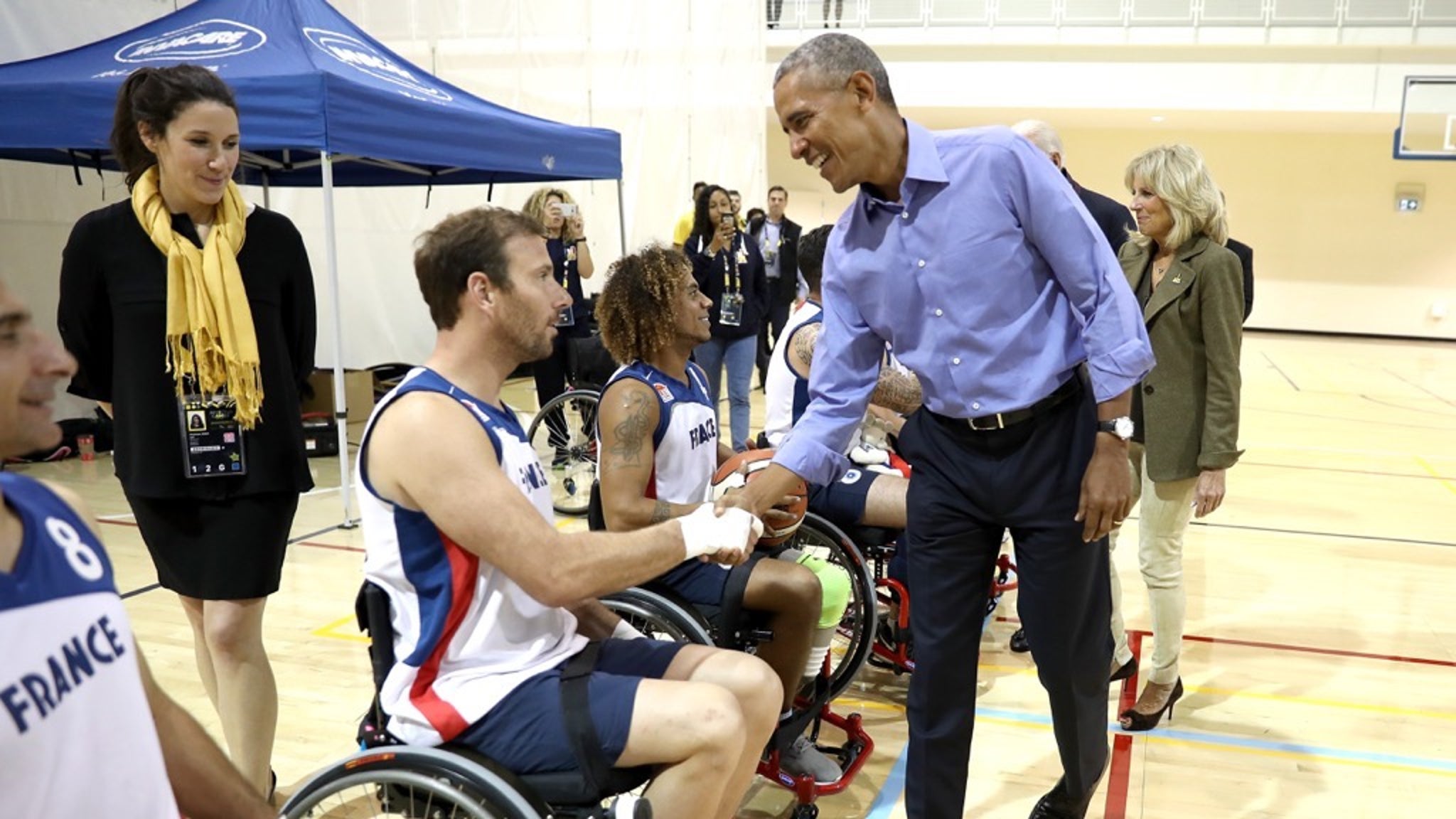 Barack Obama and Prince Harry Courtside at Invictus Games