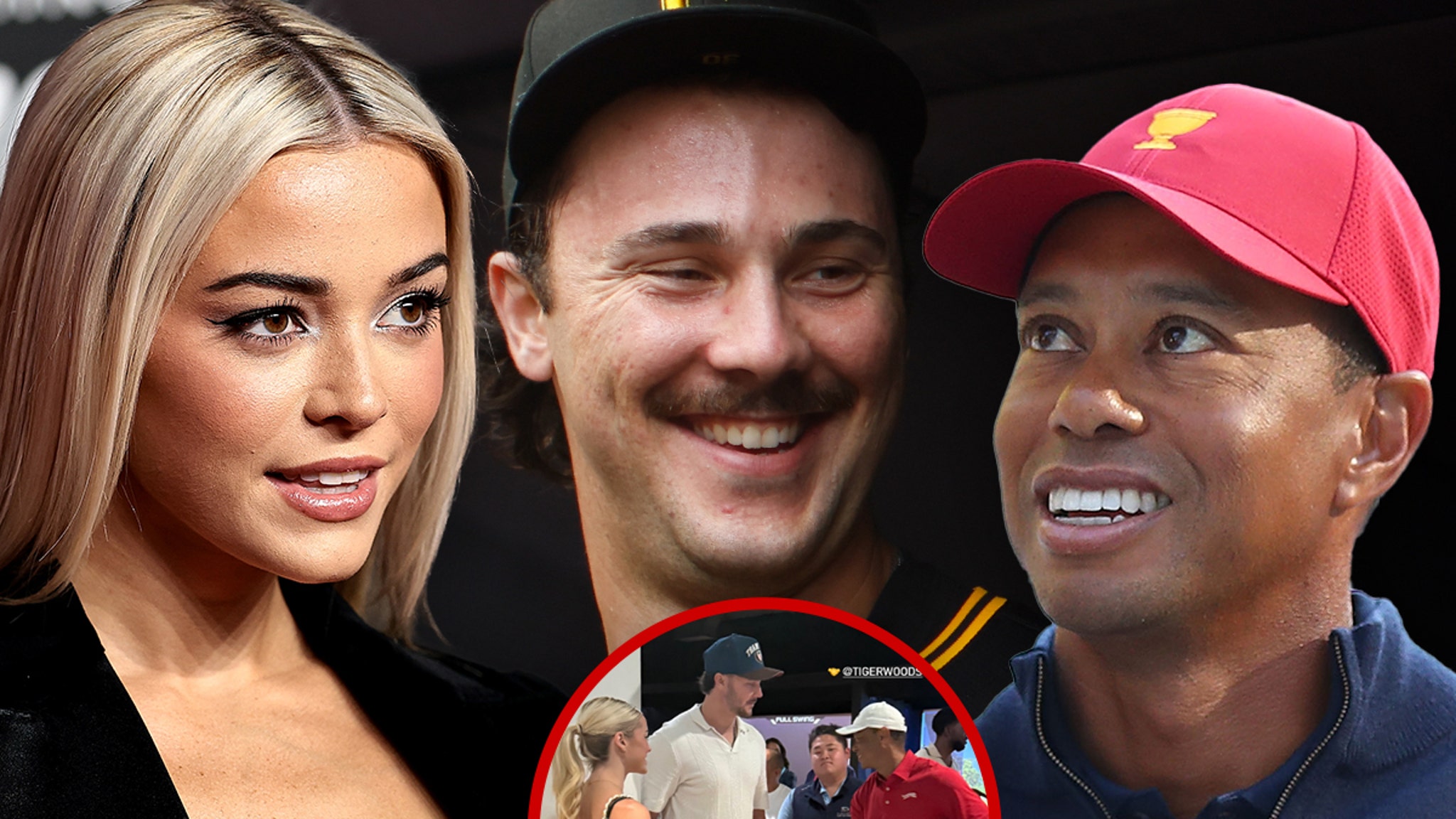 Olivia Dunne, Paul Skenes Hang With Tiger Woods at TGL Event