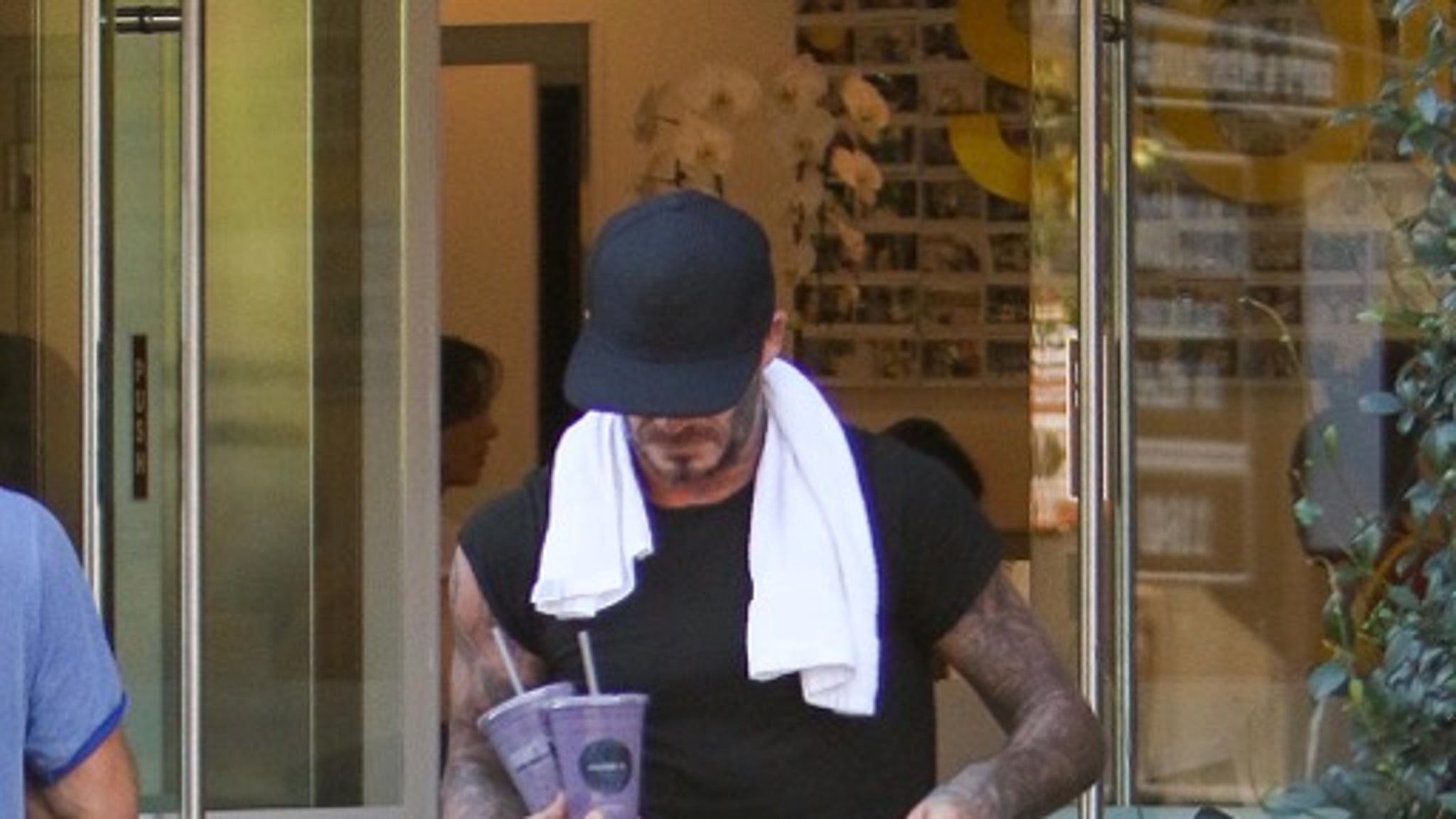Sweaty Shots of David Beckham