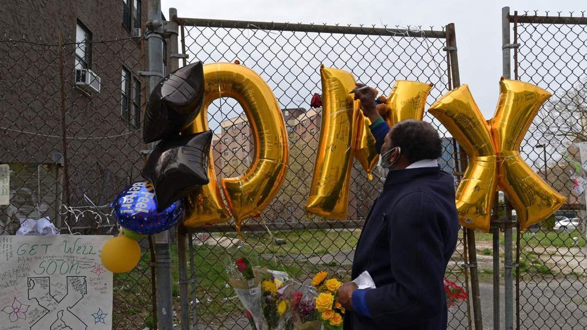 DMX Memorial Outside White Plains Hospital