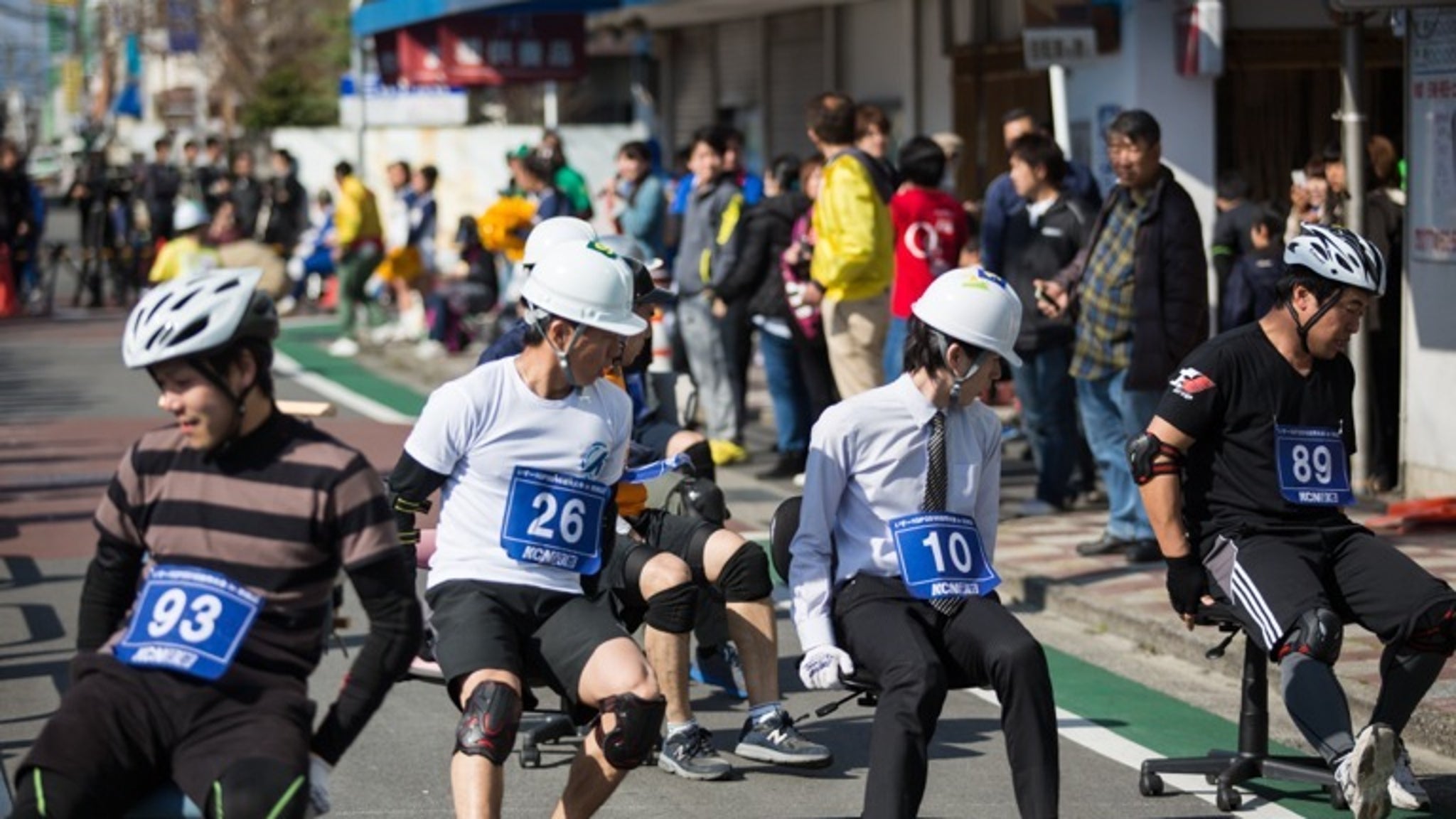 Japanese Office Chair Race