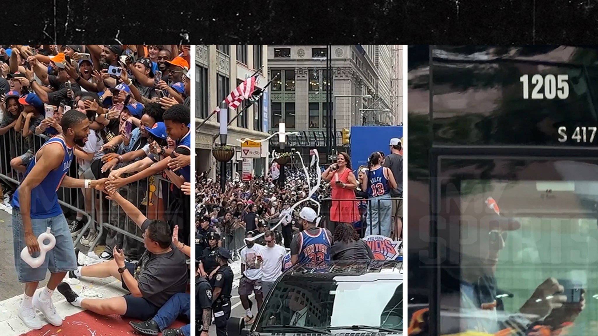 Knicks Fans Flood New York Streets For Championship Parade