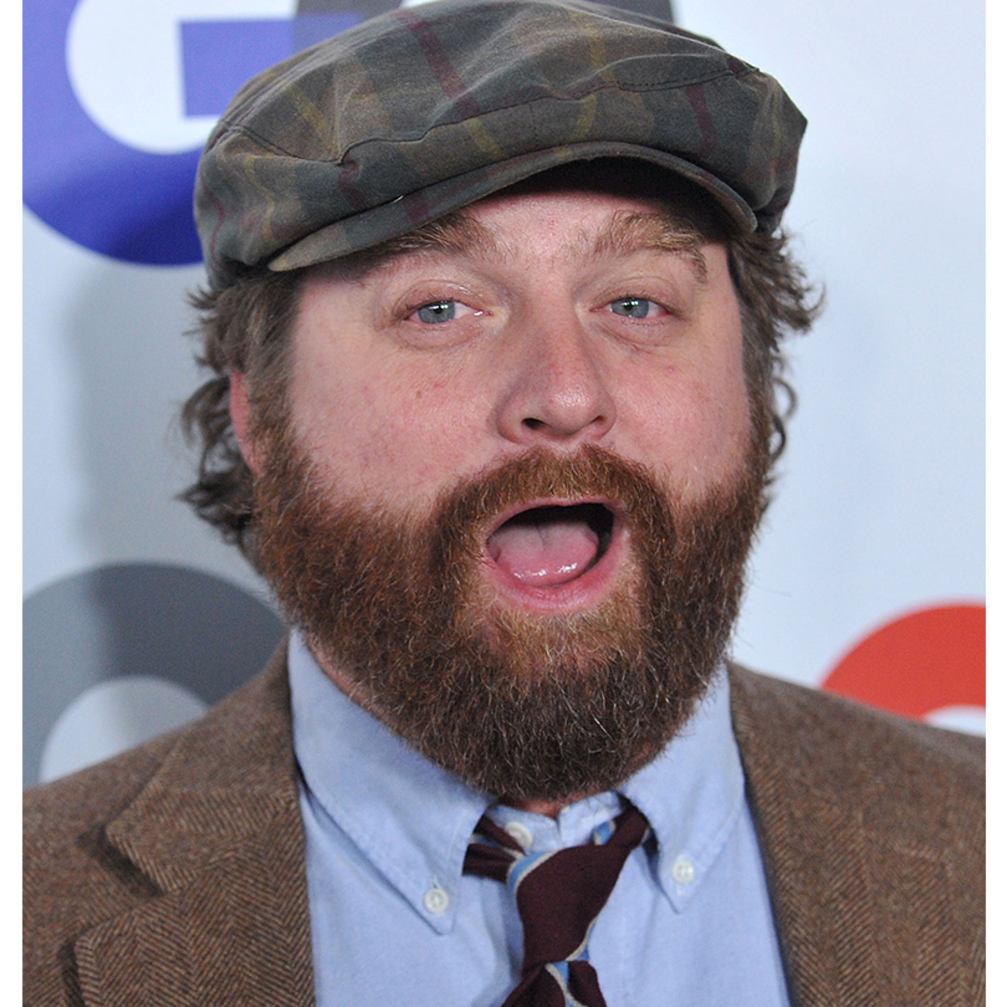Zach Galifianakis Mastica Tabacco Hangover Star Zach Galifianakis