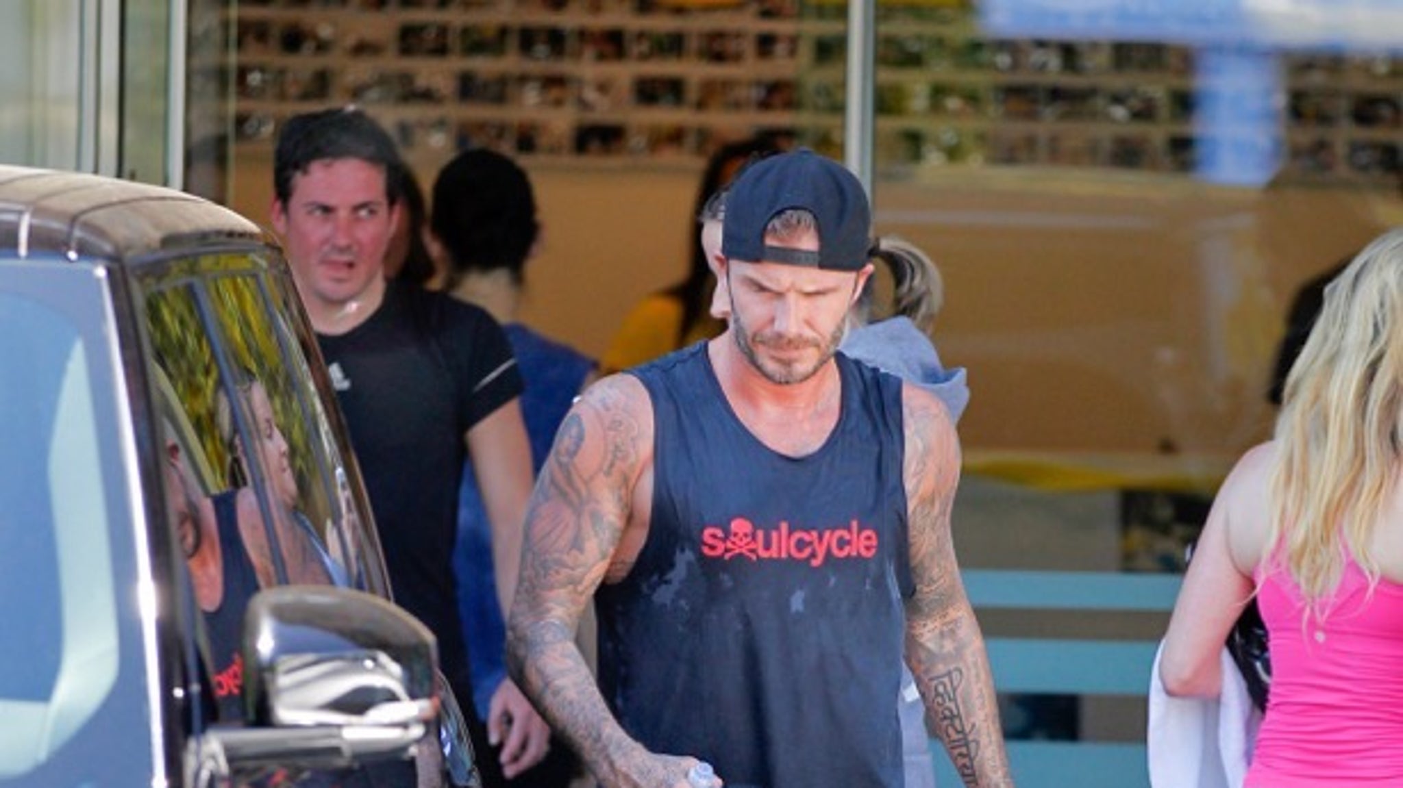 Sweaty Shots of David Beckham