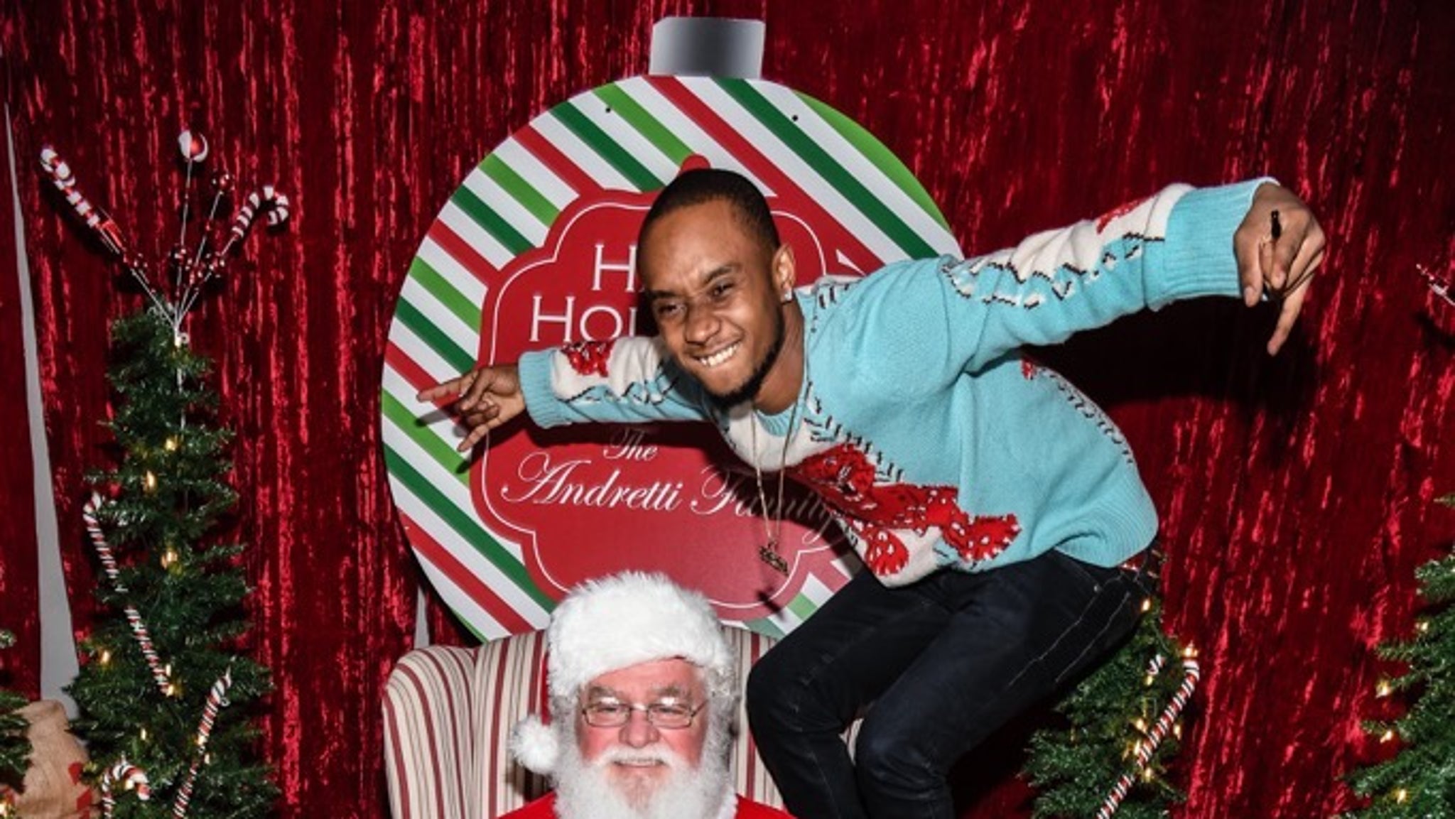 Stars With Santa Claus -- Ho Ho Ho!