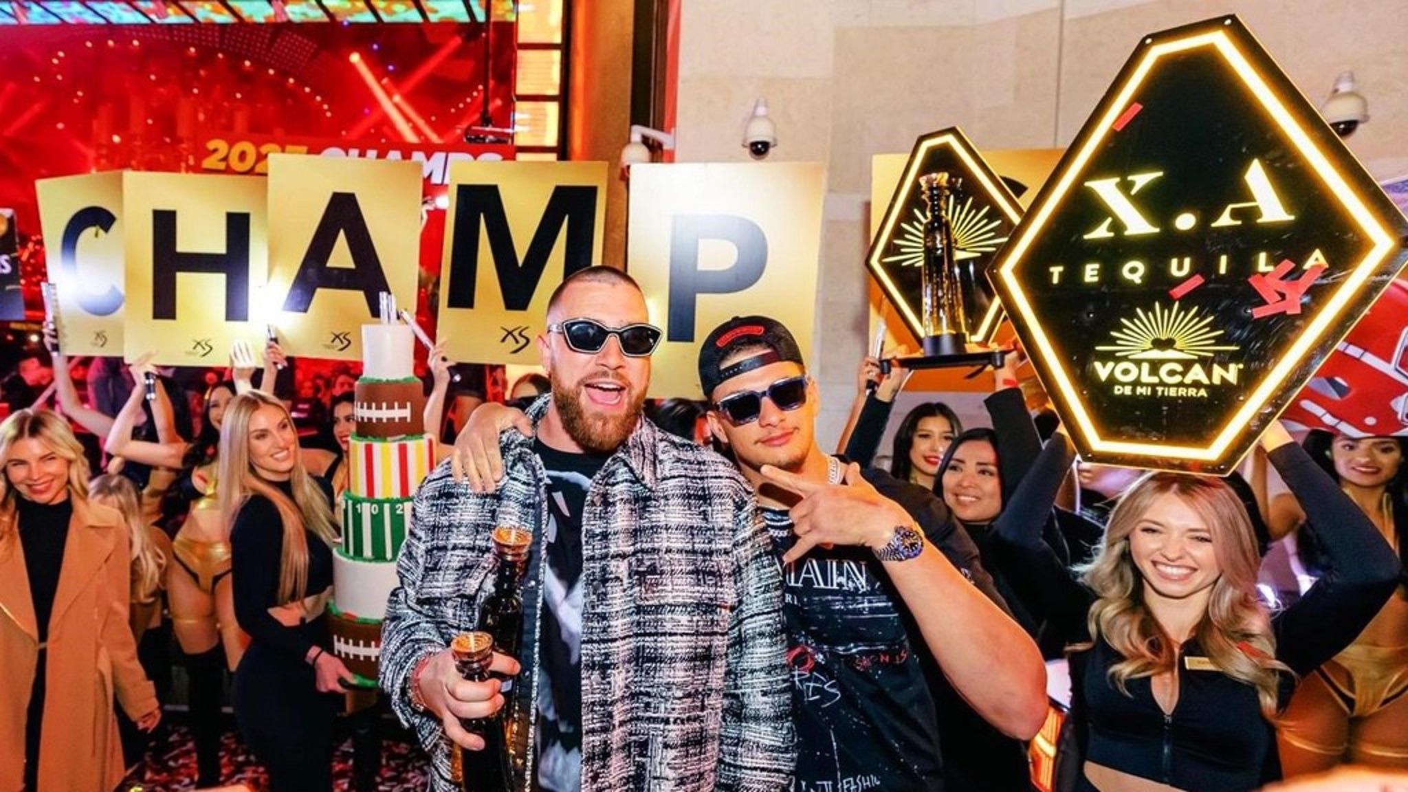 Kansas City Chiefs Party at XS Nightclub in Las Vegas
