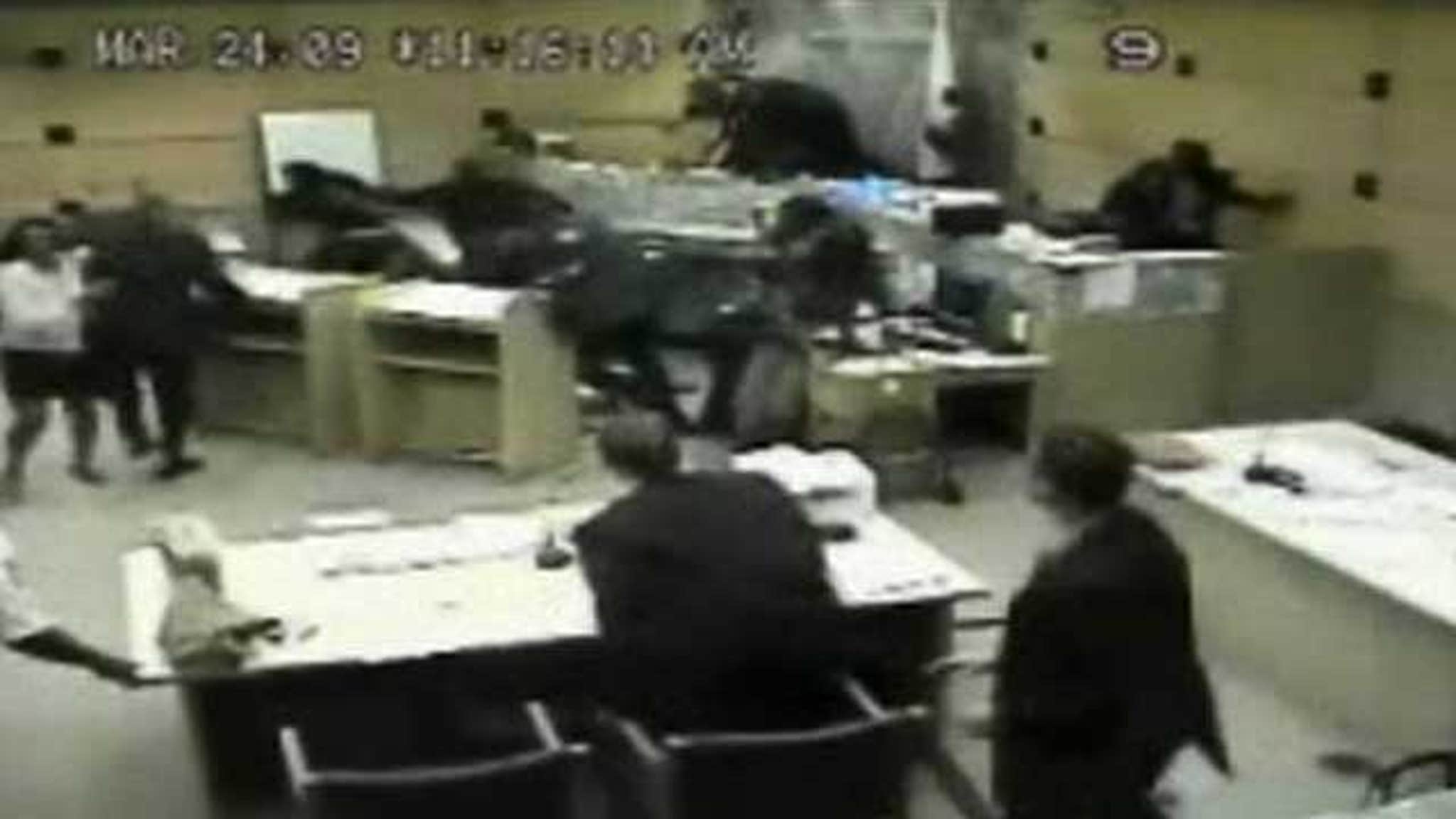 Badass Judge Tackles Suspect -- In Court!!!