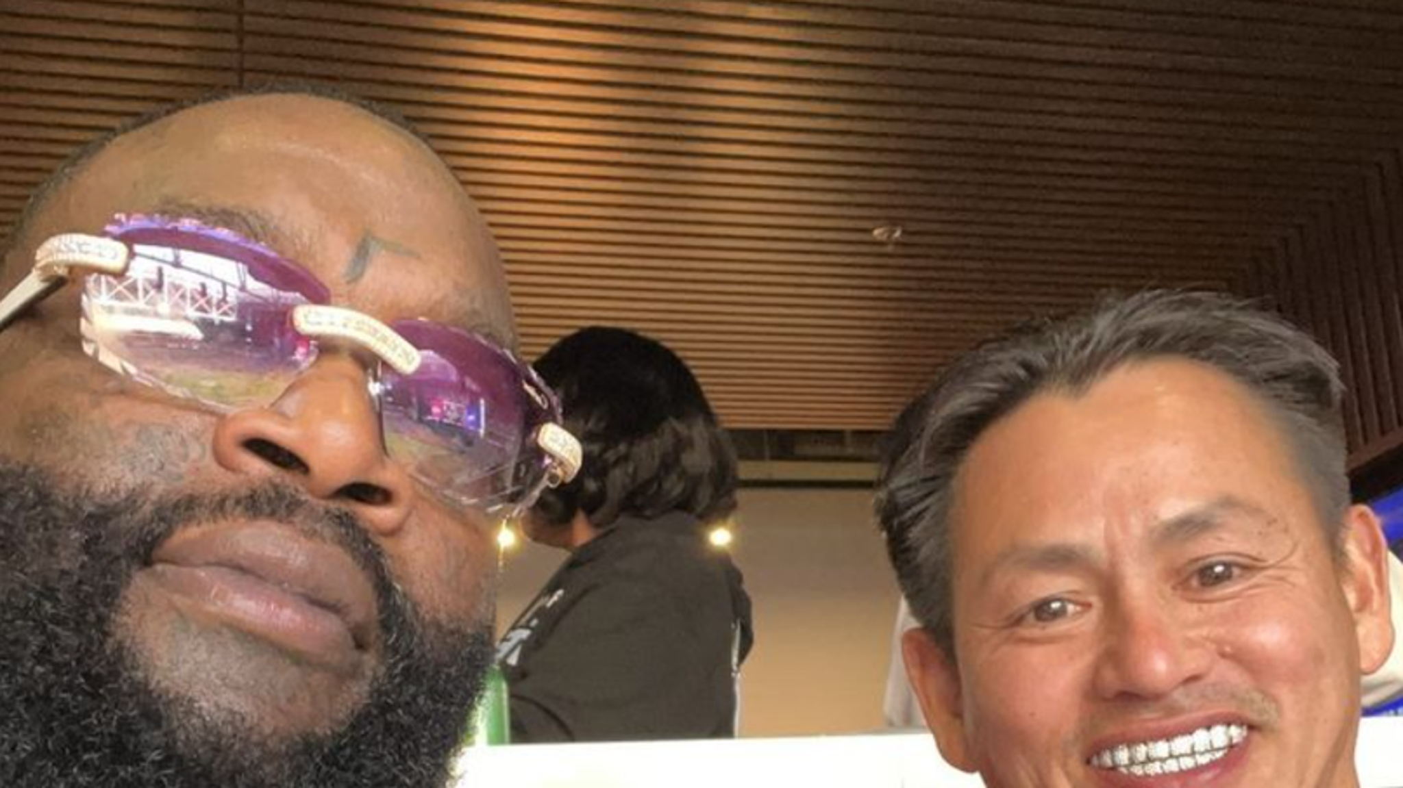 Rick Ross Parties Inside Super Bowl LVII