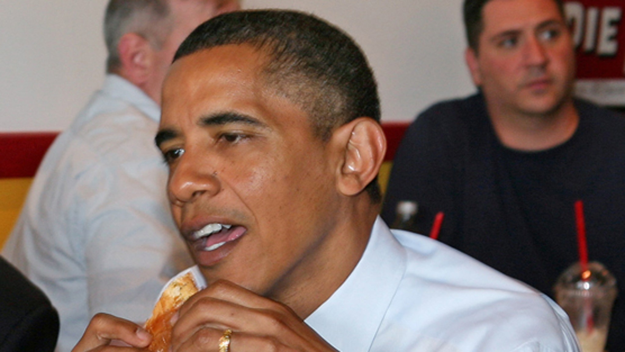 Barack Obama Eating -- The Famished Photos