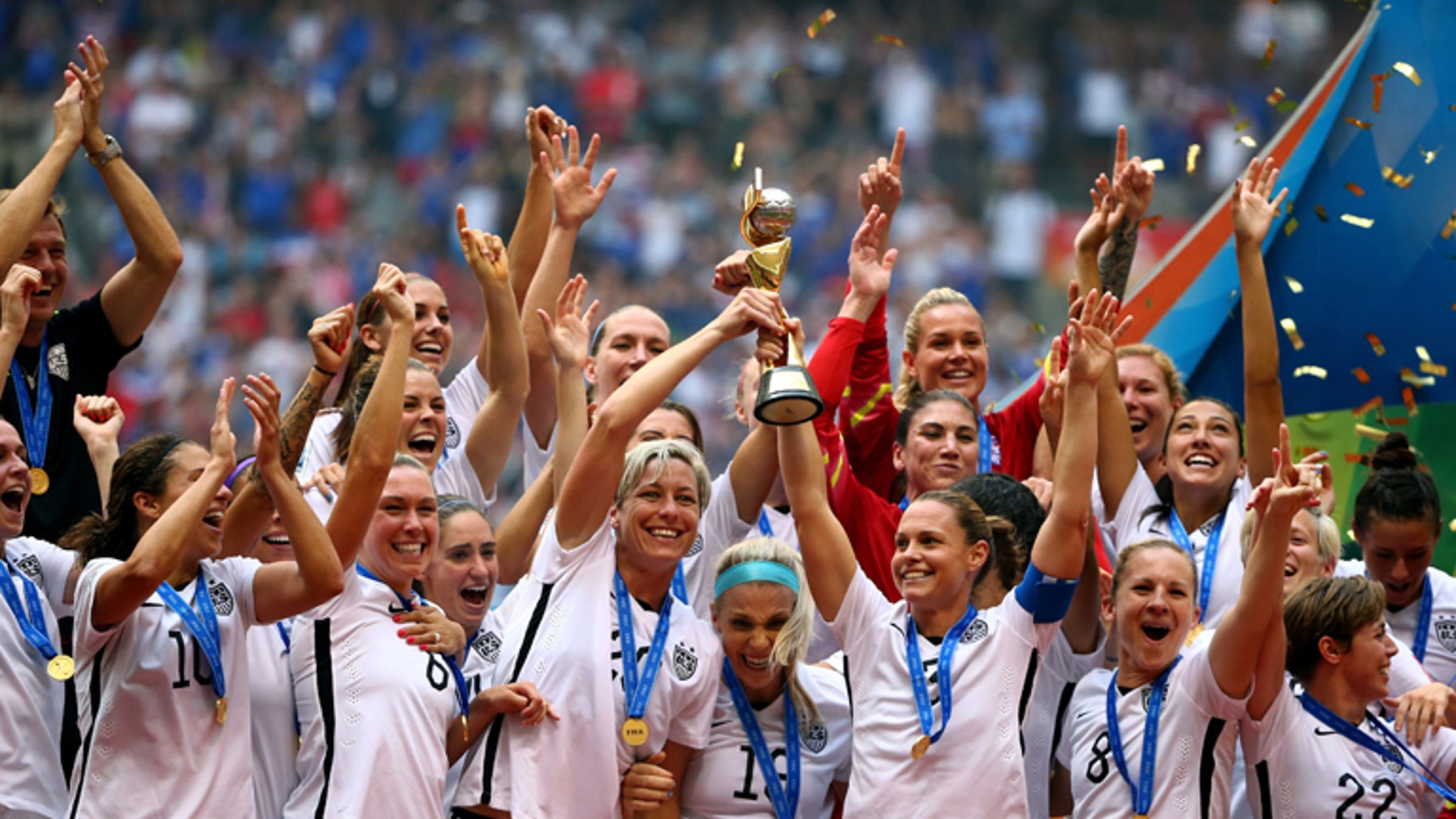 2015 Woman's World Cup Winners -- The Champagne Celebration