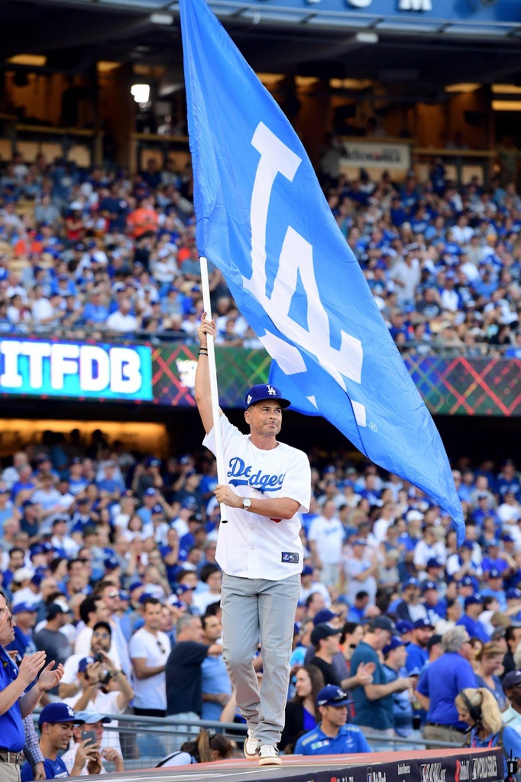 Rob Lowe The Dodgers Fan!