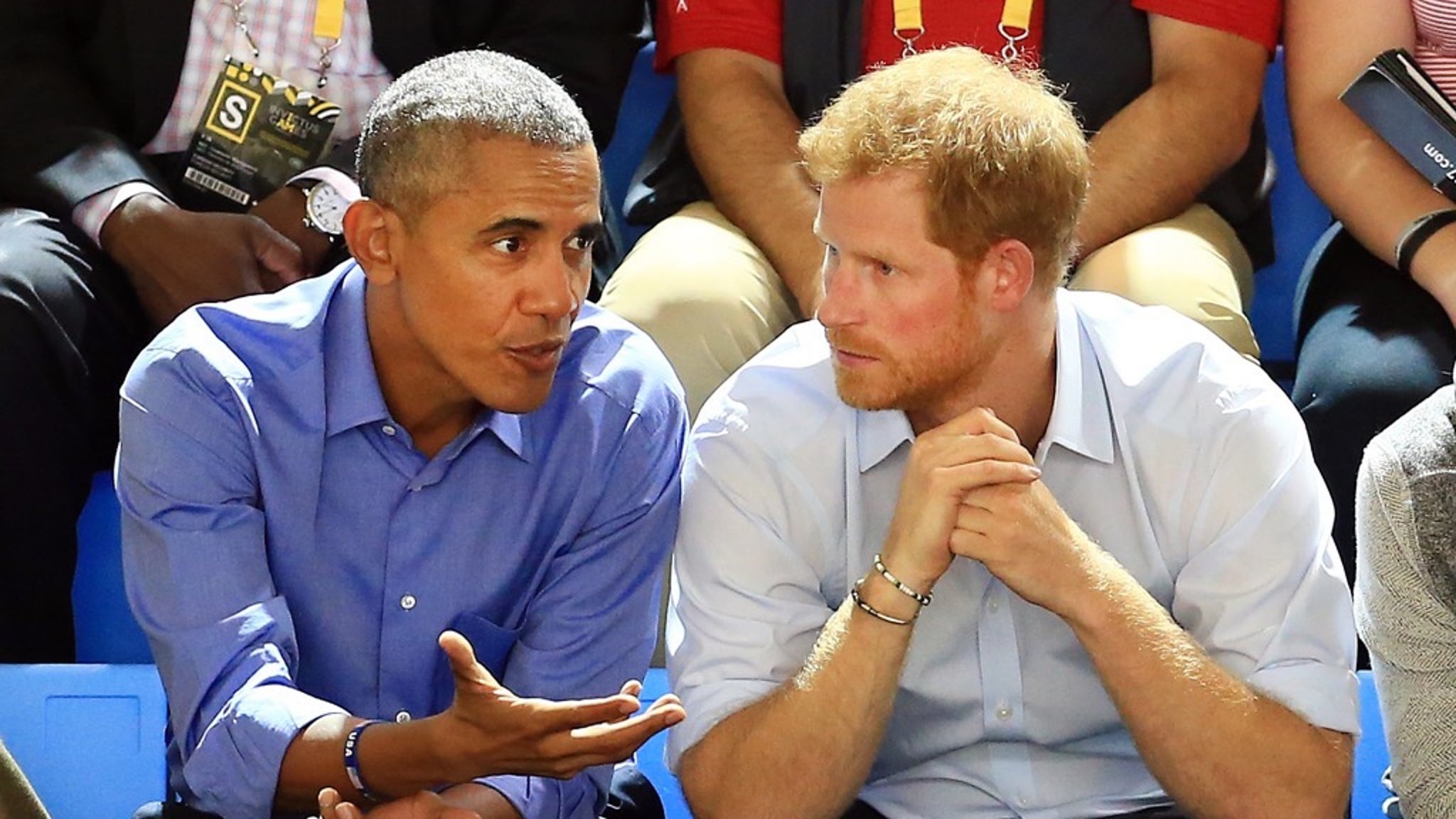 Barack Obama and Prince Harry Courtside at Invictus Games