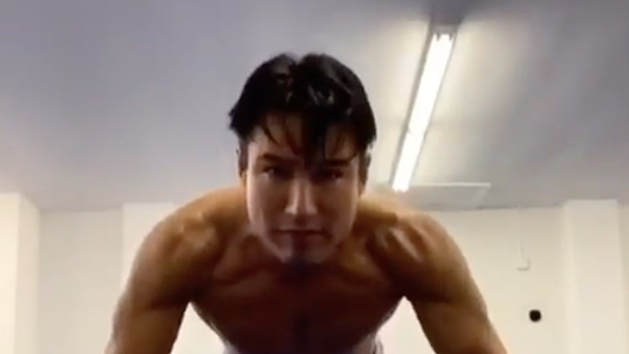 Celebrity Quarantine Workouts -- At Home Gyms!