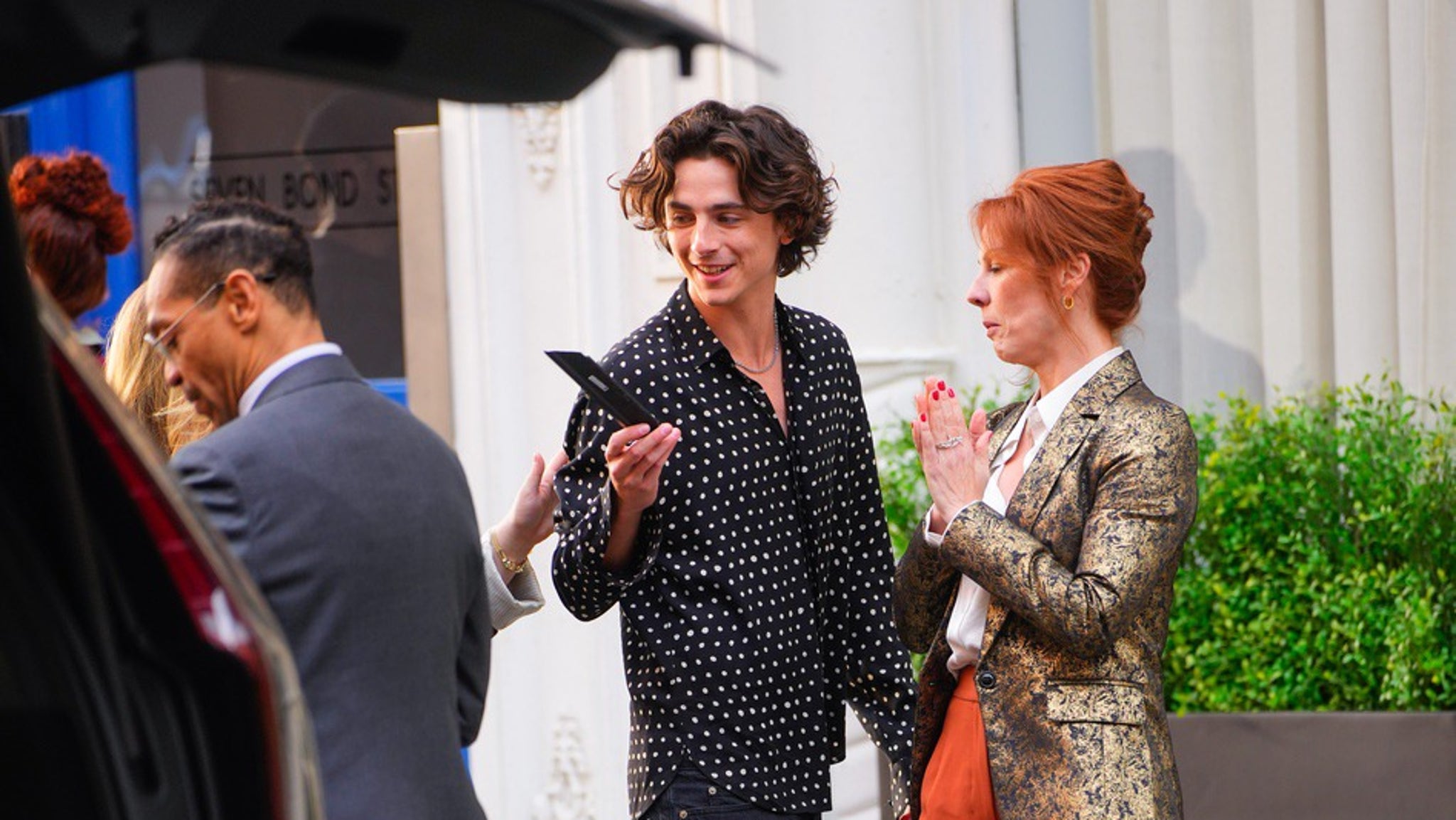 Timothée Chalamet filming Commercial In New York -- Behind The Scenes