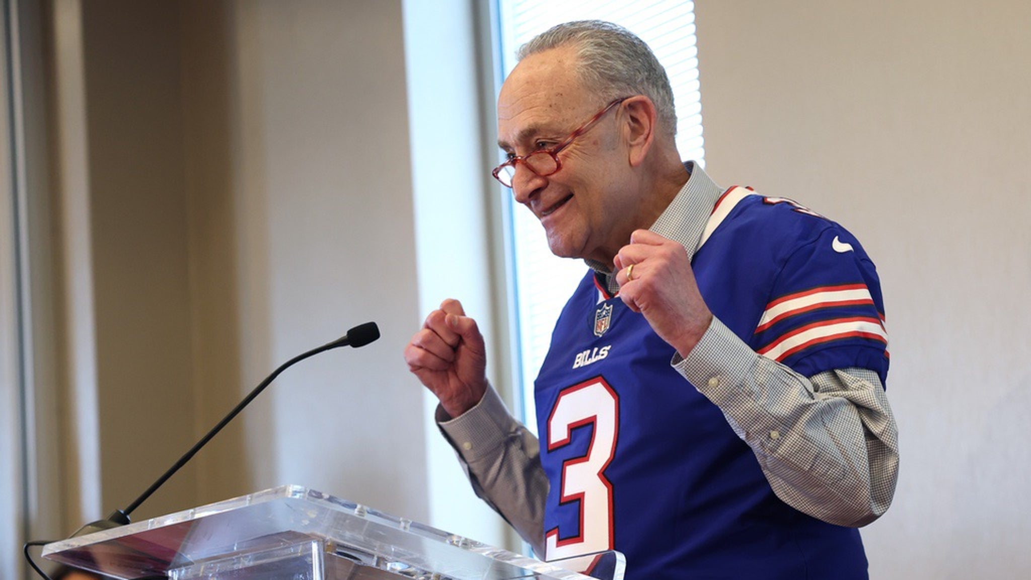Damar Hamlin And Chuck Schumer On Capitol Hill