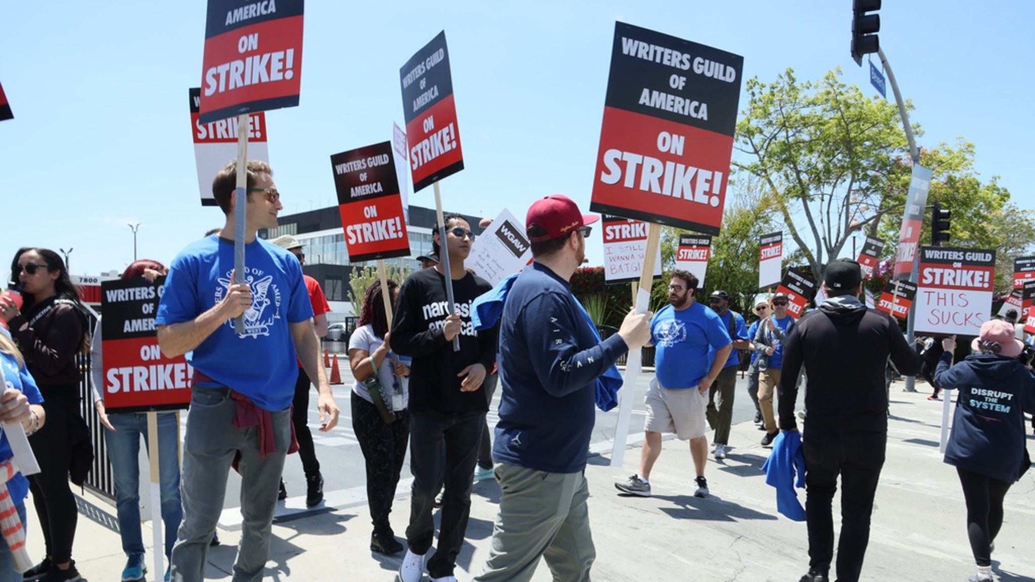 WGA Strike Picket Lines